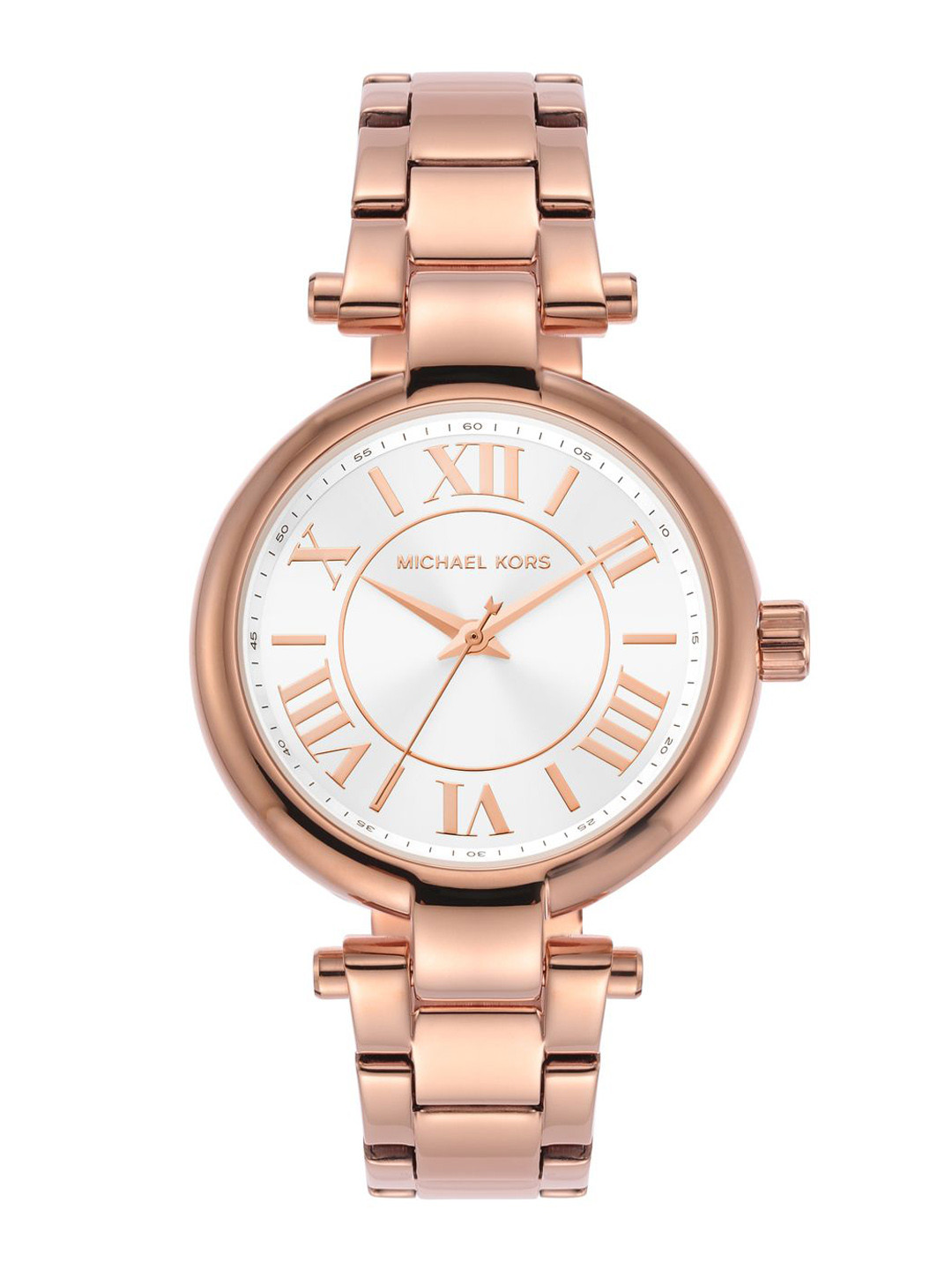 Buy Michael Kors Women Embellished Dial & Stainless Steel Straps ...