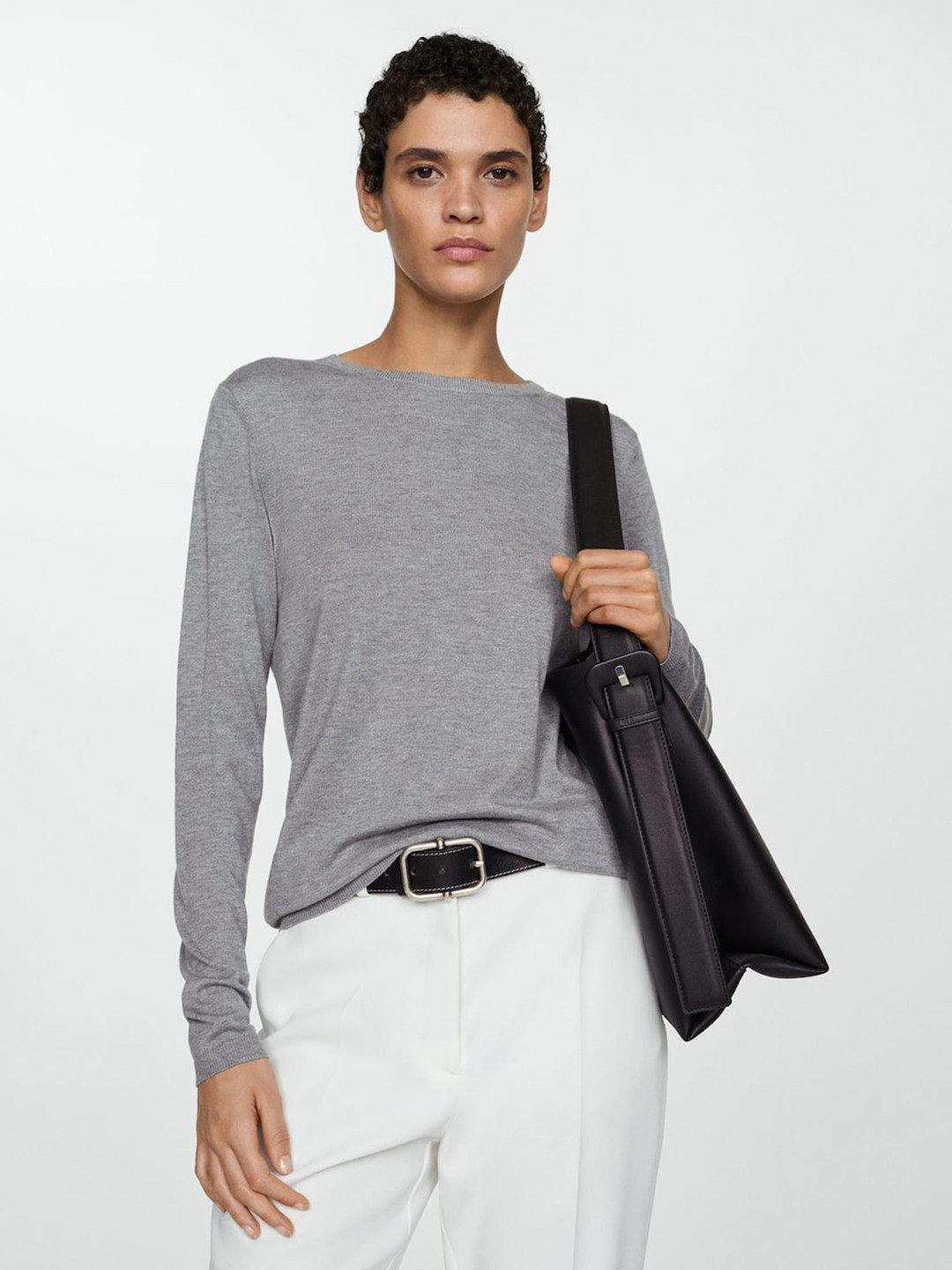 Buy MANGO Fine Knit Crew Neck Sweater - Sweaters for Women 31160725 ...