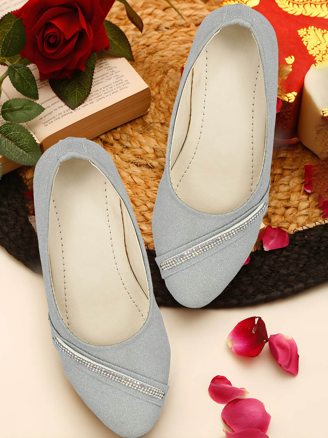 Buy BAESD Girls Embellished Block Heel Bellies - Heels for Girls ...