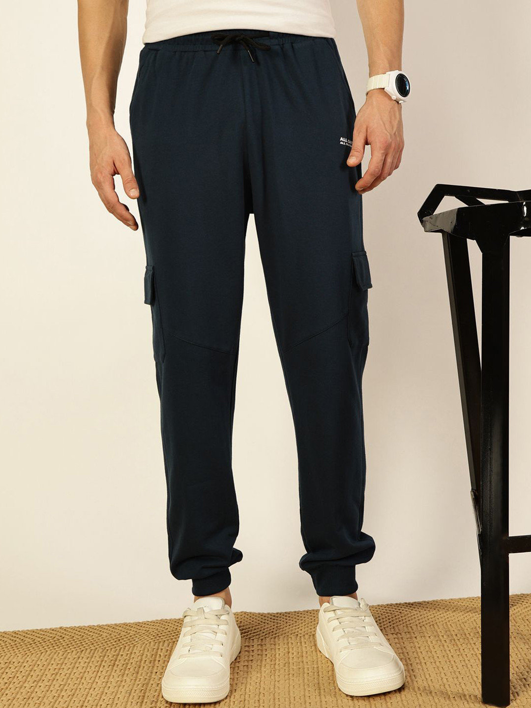 Buy Thomas Scott Men Mid Rise Anti Odour Joggers - Track Pants for Men ...