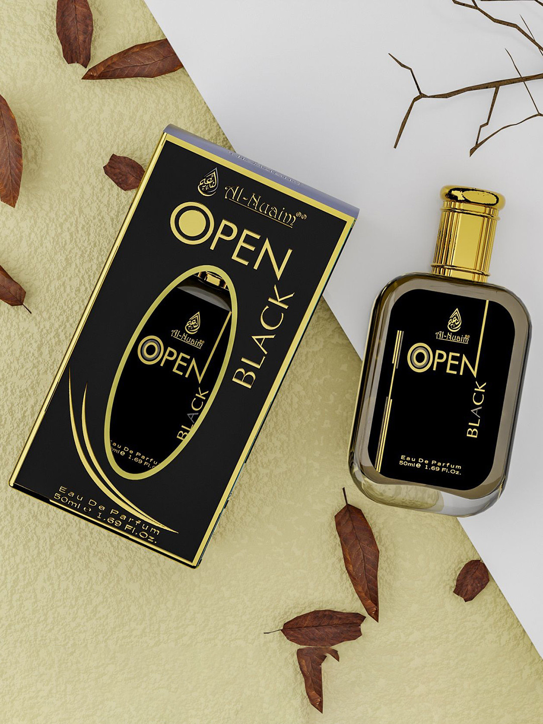 Buy Al Nuaim Men Set Of Open Black & Figo Black Long Lasting Eau De ...