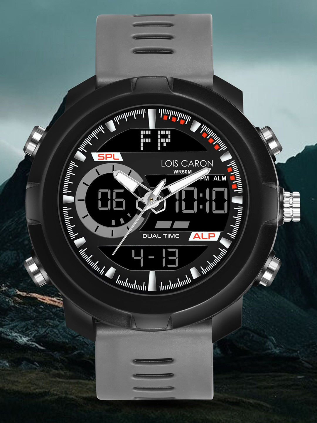 Buy LOIS CARON Men Dial & Straps Analogue And Digital Watch LCDA8015 ...