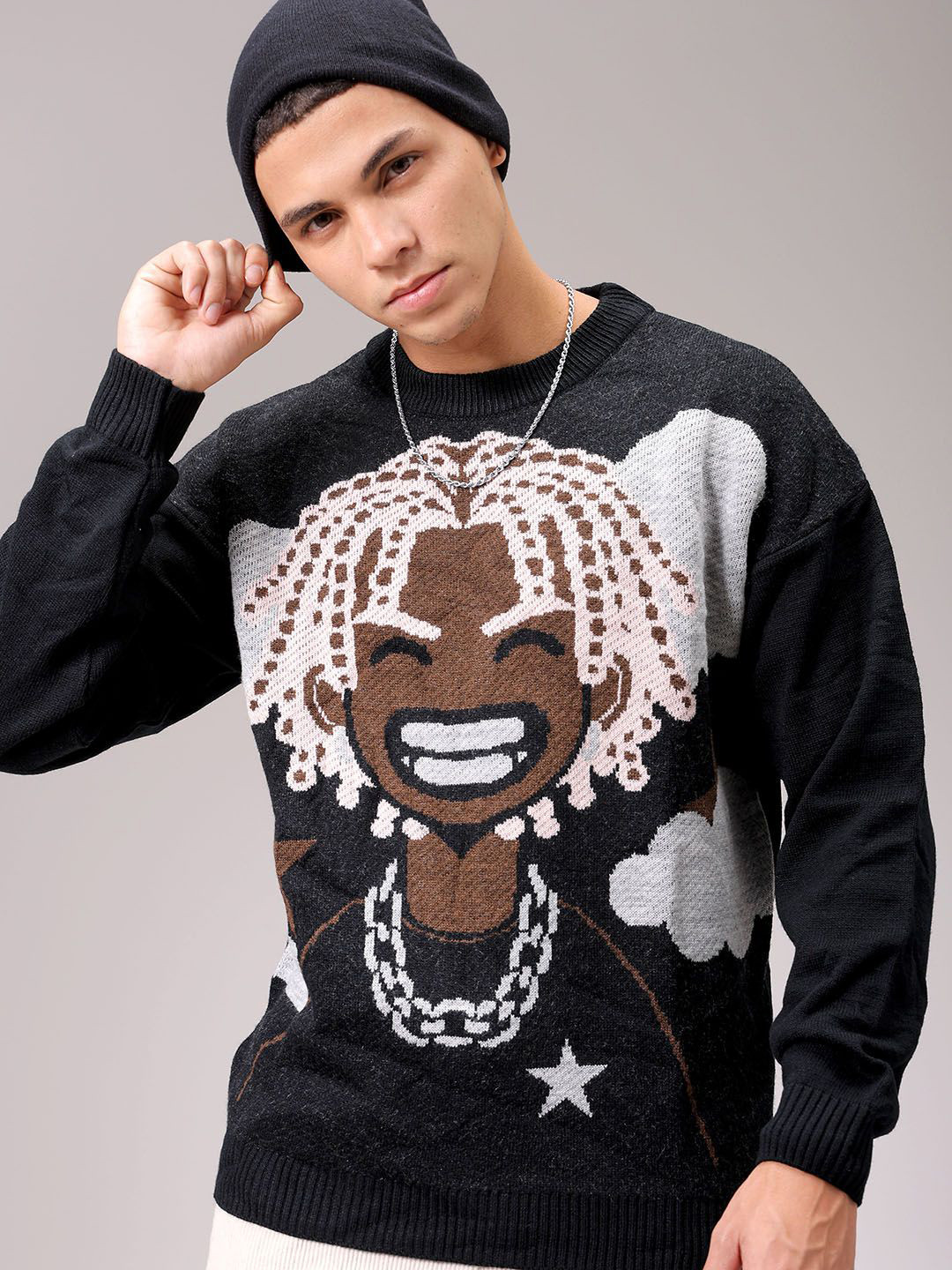 Buy The Indian Garage Co Men Humour And Comic Printed Pullover ...