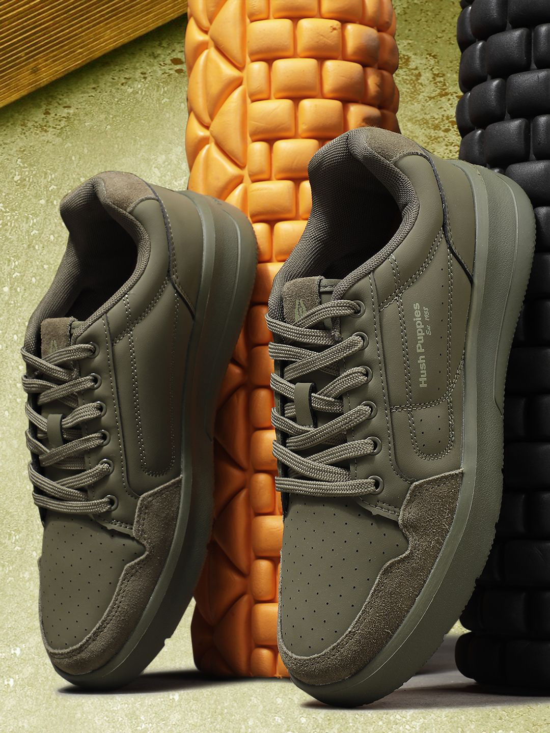 Buy Hush Puppies 8517: EDWIN MT Men PU Lace Ups Casual Reguler Sneakers ...