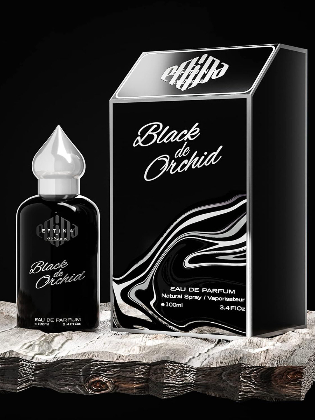 Buy Al Nuaim Black Orchid Long Lasting Eau De Parfum 100 Ml - Perfume ...