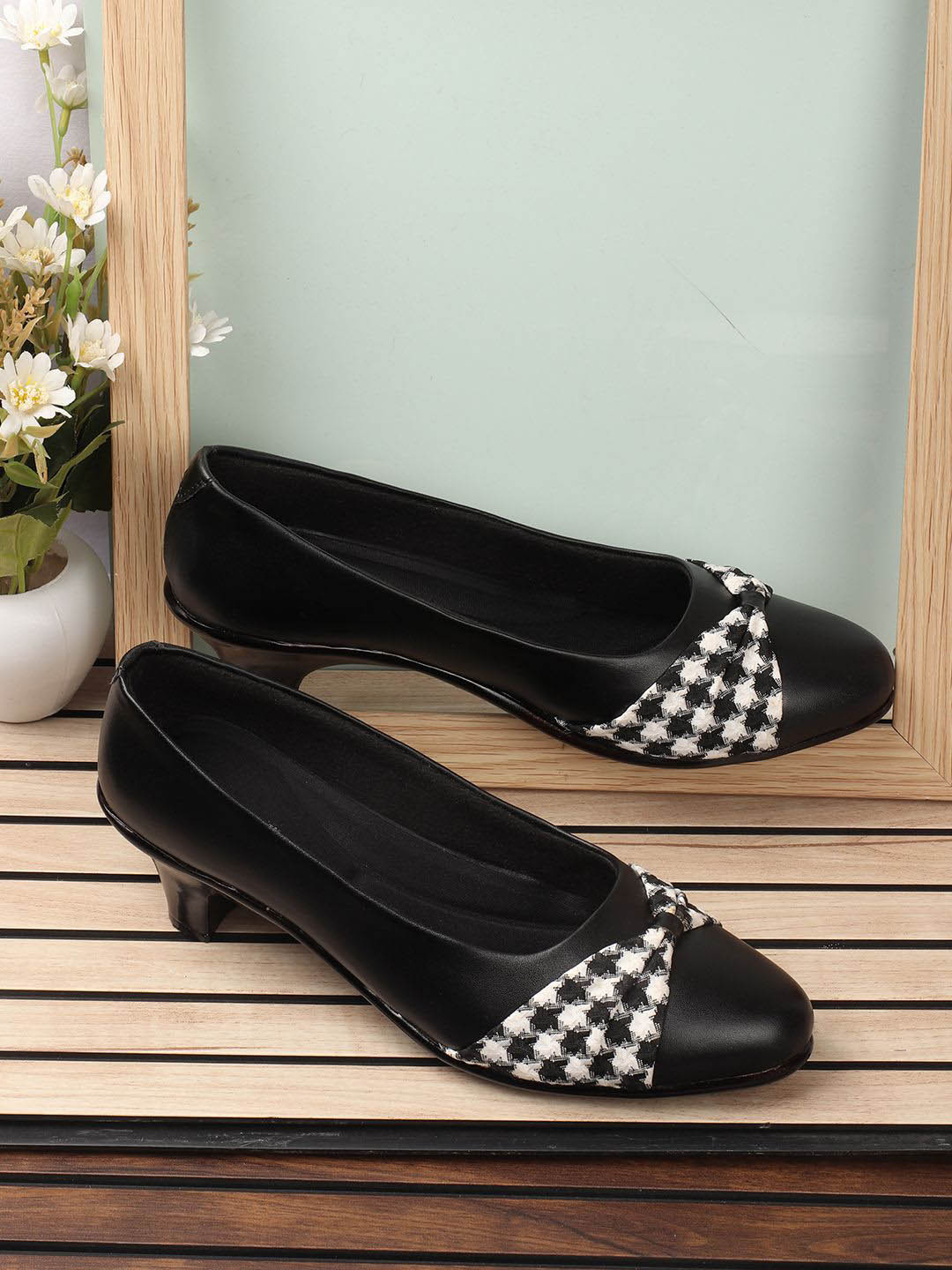 Buy AROOM Round Toe Comfort Closed Back Sandals - Heels for Women ...