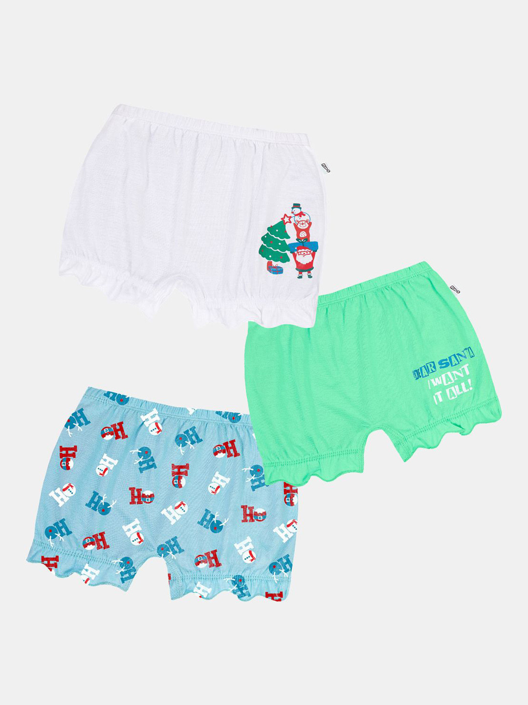 Buy You Got Plan B Girls Pack Of 3 Girls Printed Cotton Basic Briefs BL AllIWant: 2 4 - Briefs ...