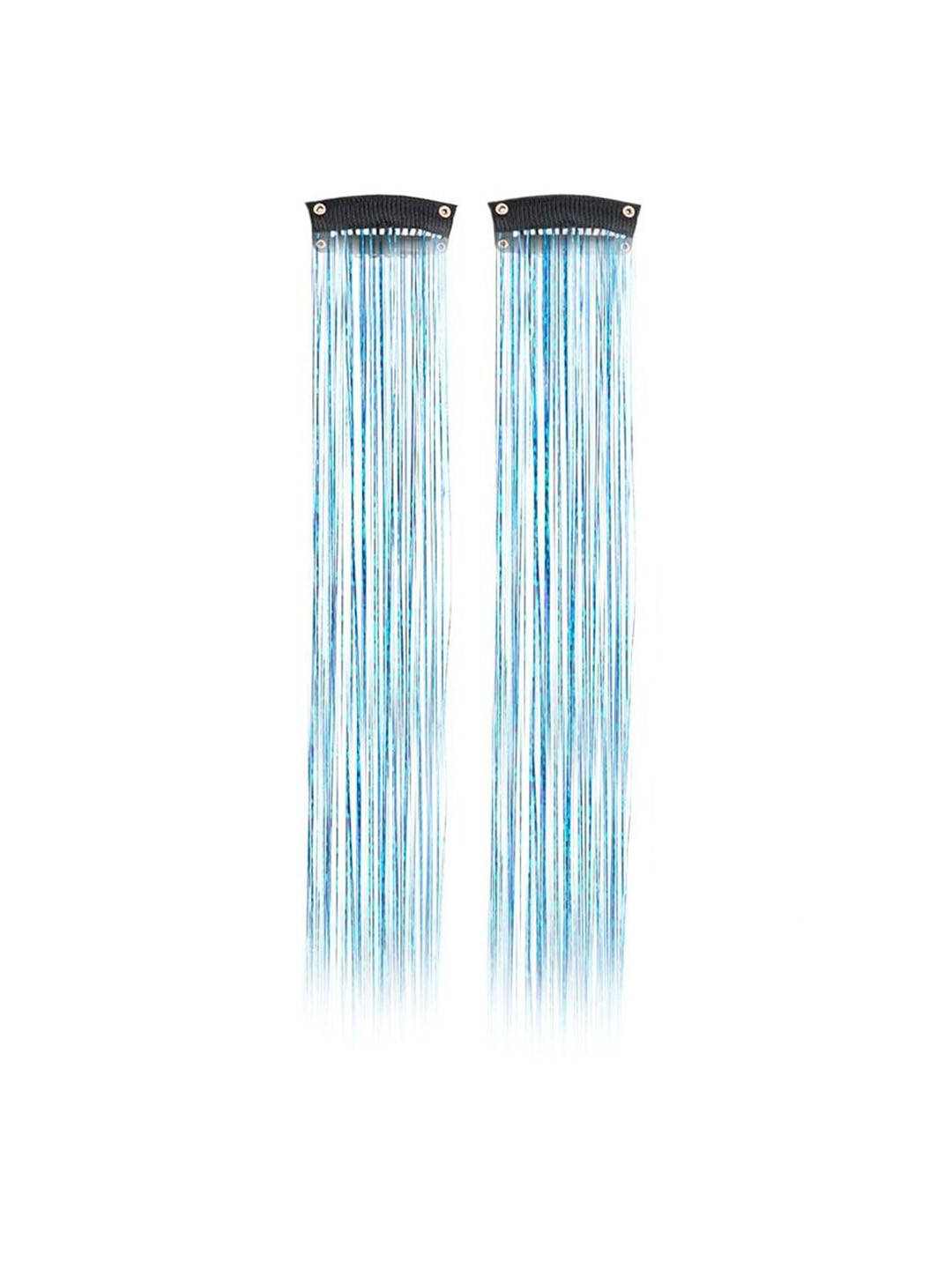 Buy D Divine Set Of 2 Clip In Straight Coloured Strand Hair Extensions ...