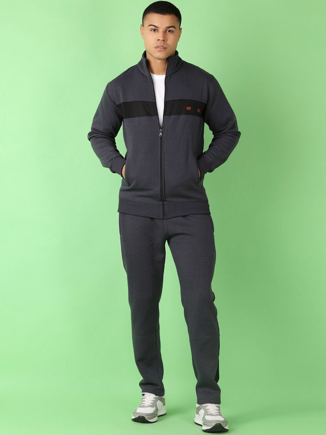 Buy V Mart Men Colourblocked Mid Rise Tracksuits - Tracksuits for Men ...