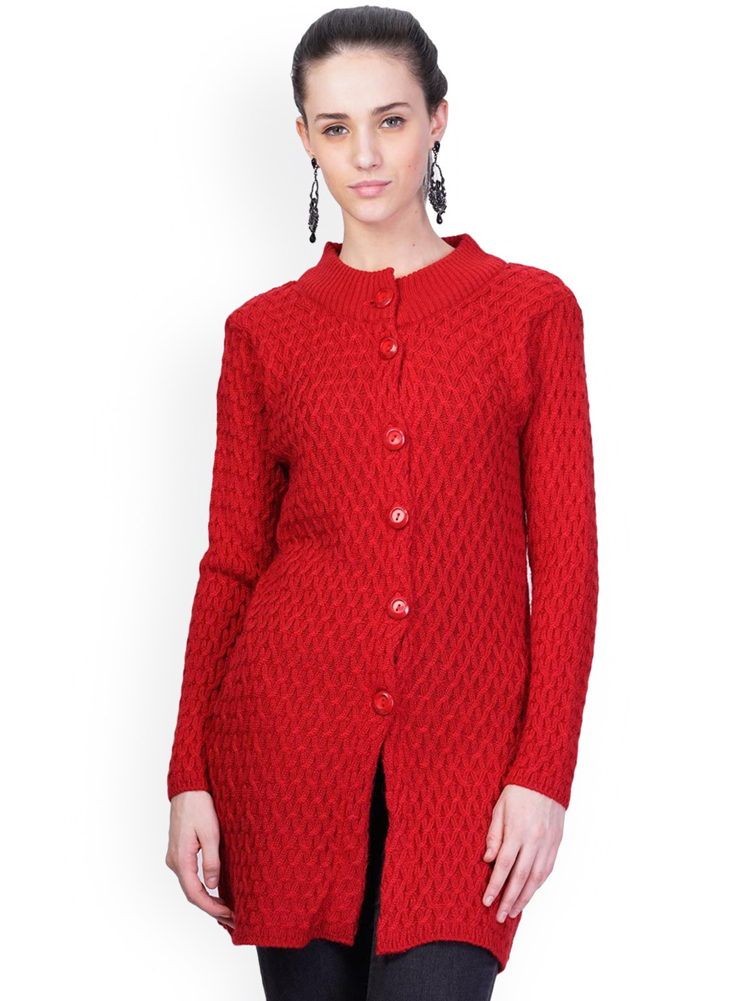 Buy MONTREX Women Self Design Single Breasted Winter Overcoat - Coats ...