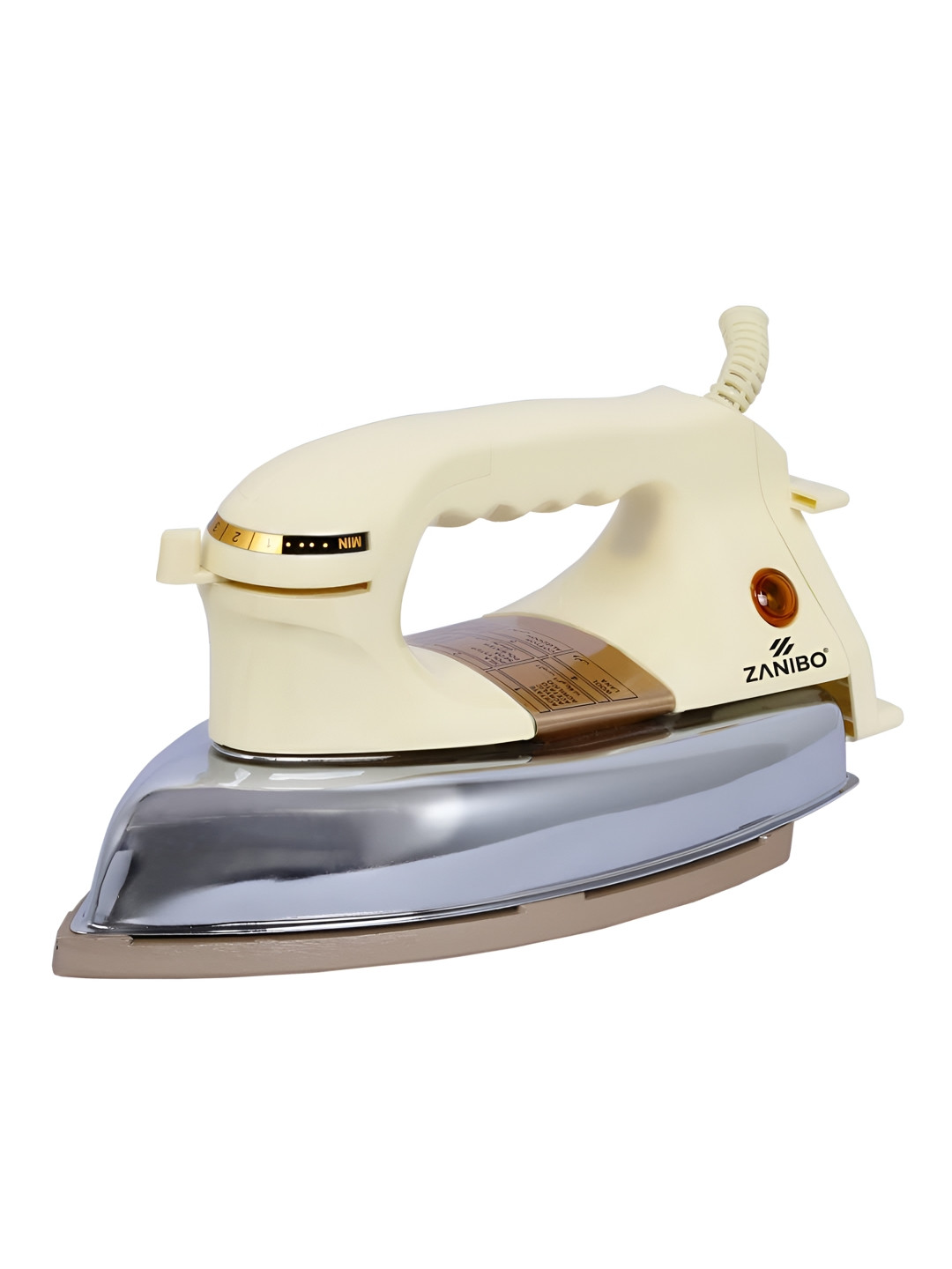 Buy ZANIBO Cream Coloured 1000W Automatic Electric Irons ZEI 047 ...