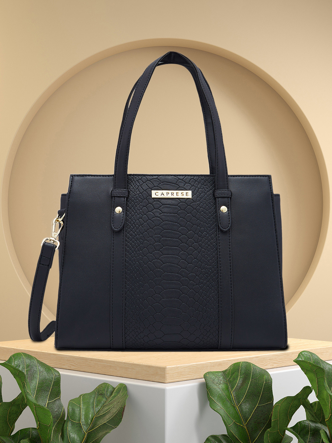 Buy Caprese Sameera Animal Textured Handheld Bag - Handbags for Women ...