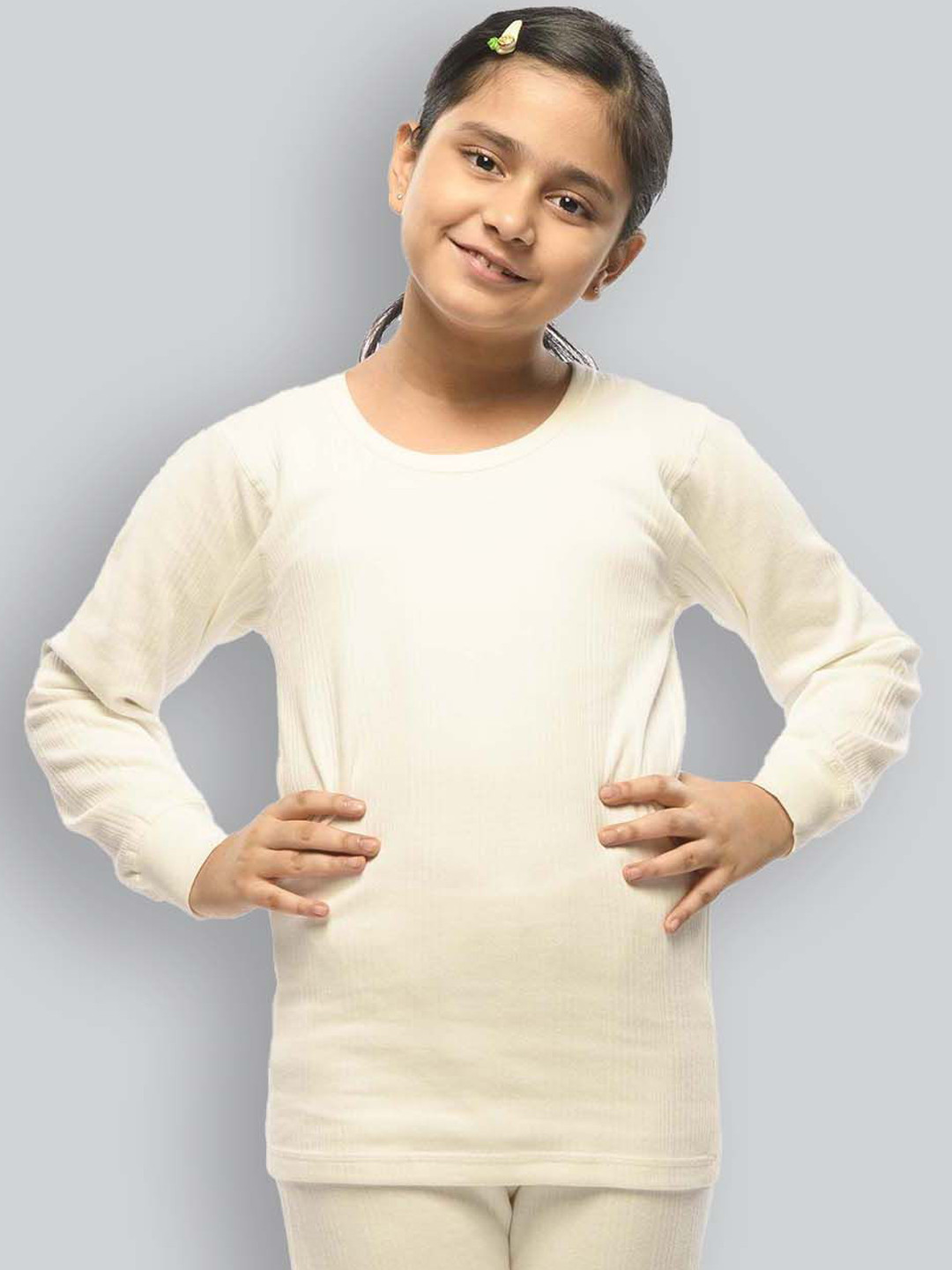 Buy INFERNO Girls Long Sleeves Striped Cotton Thermal Tops - Thermal ...