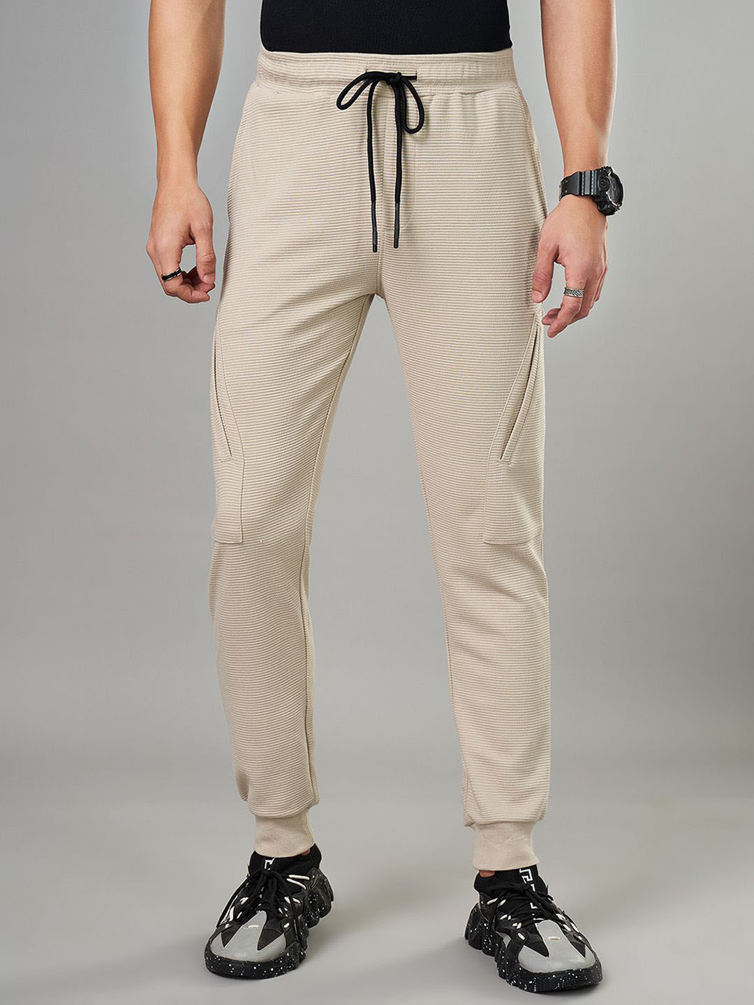 Buy Street 808 By Pantaloons Men Cotton Mid Rise Joggers - Track Pants ...