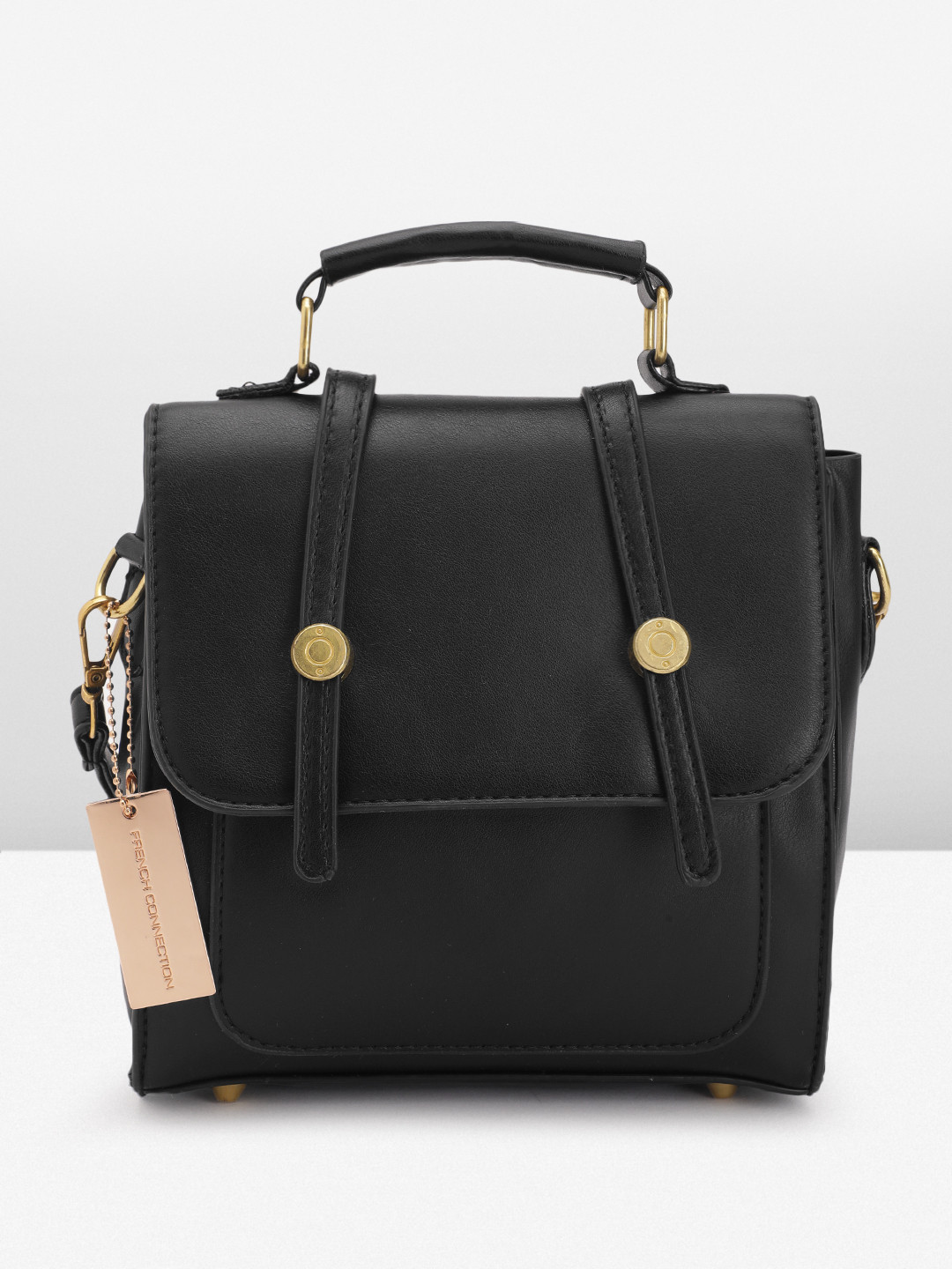 Buy French Connection Solid Backpacks With Detachable Shoulder Strap ...