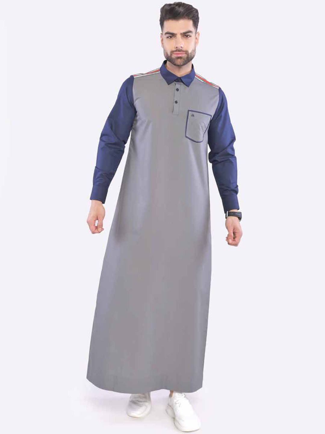 Buy MASHROO Aspero Grey Thobe For Men - Kurtas for Men 31373913 | Myntra