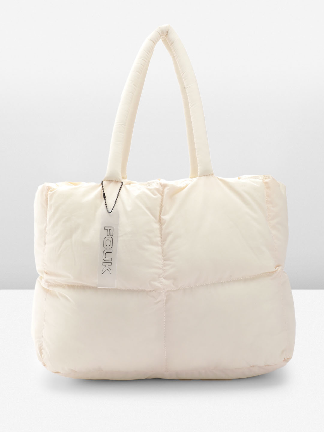 Buy FCUK PU Structured Shoulder Bag With Quilted Detail - Handbags for ...