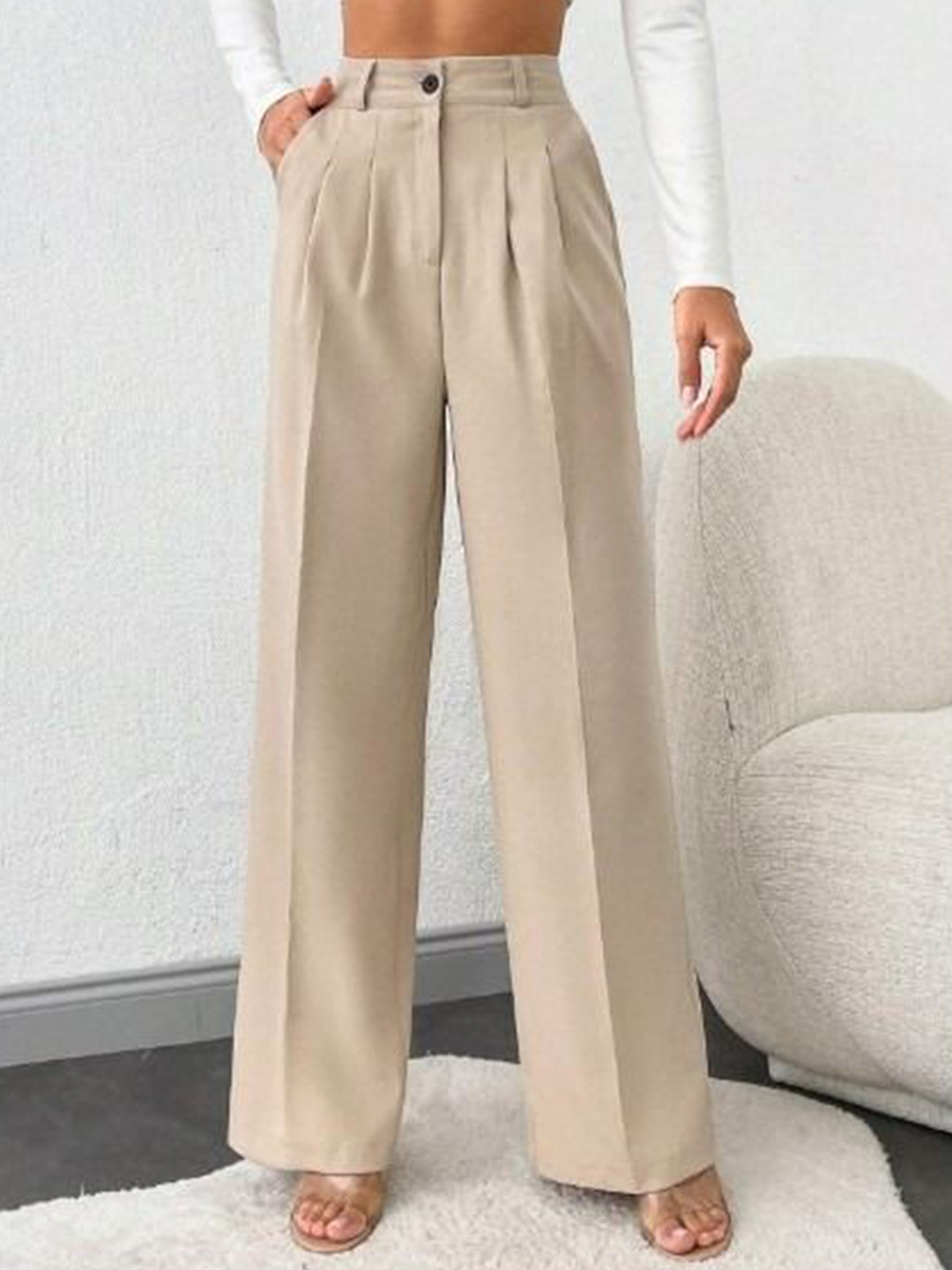 Buy BROADSTAR Women Pleated Korean Pants - Trousers for Women 31369671 ...