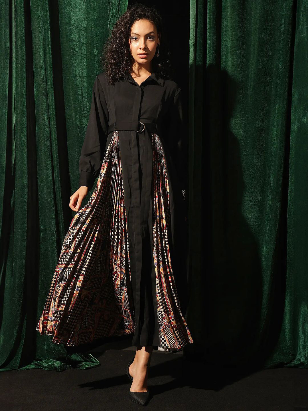 Buy RAREISM Women Printed A Line Maxi Dress - Dresses for Women ...