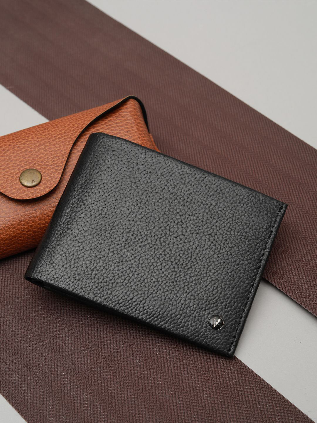 Buy Van Heusen Men Leather Two Fold Wallet With SIM Card Holder ...