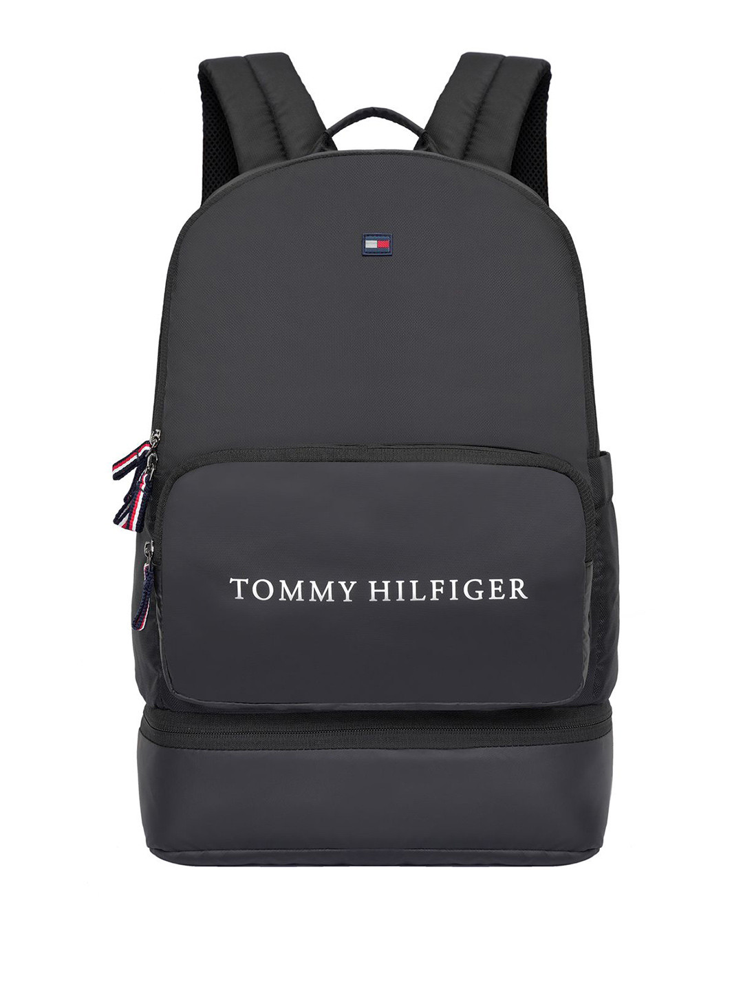 Buy Tommy Hilfiger Unisex Brand Logo Backpack With Compression Straps ...