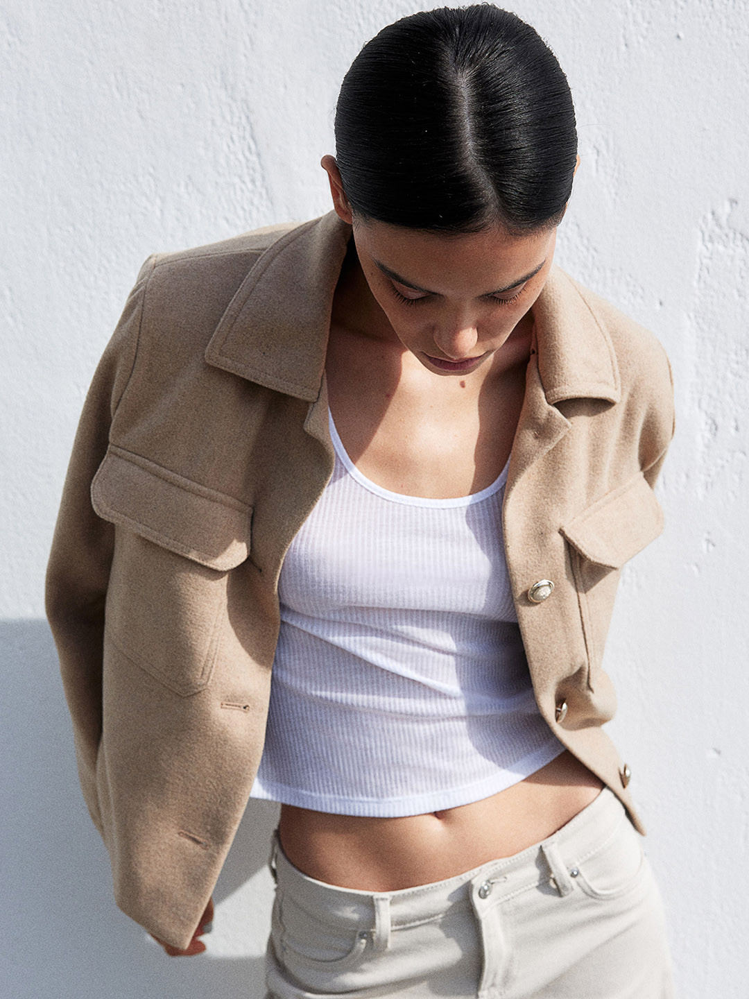 Buy H&M Brushed Finish Jacket - Jackets for Women 31382444 | Myntra