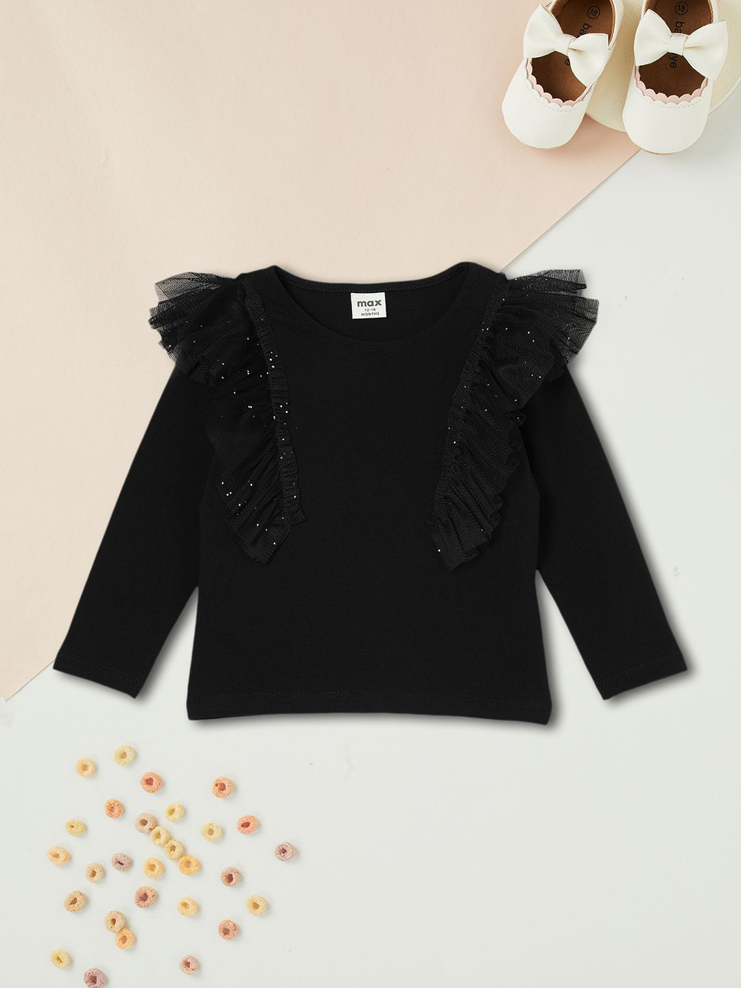 Buy Max Girls Embellished Cotton Long Sleeve Top - Tops for Girls ...