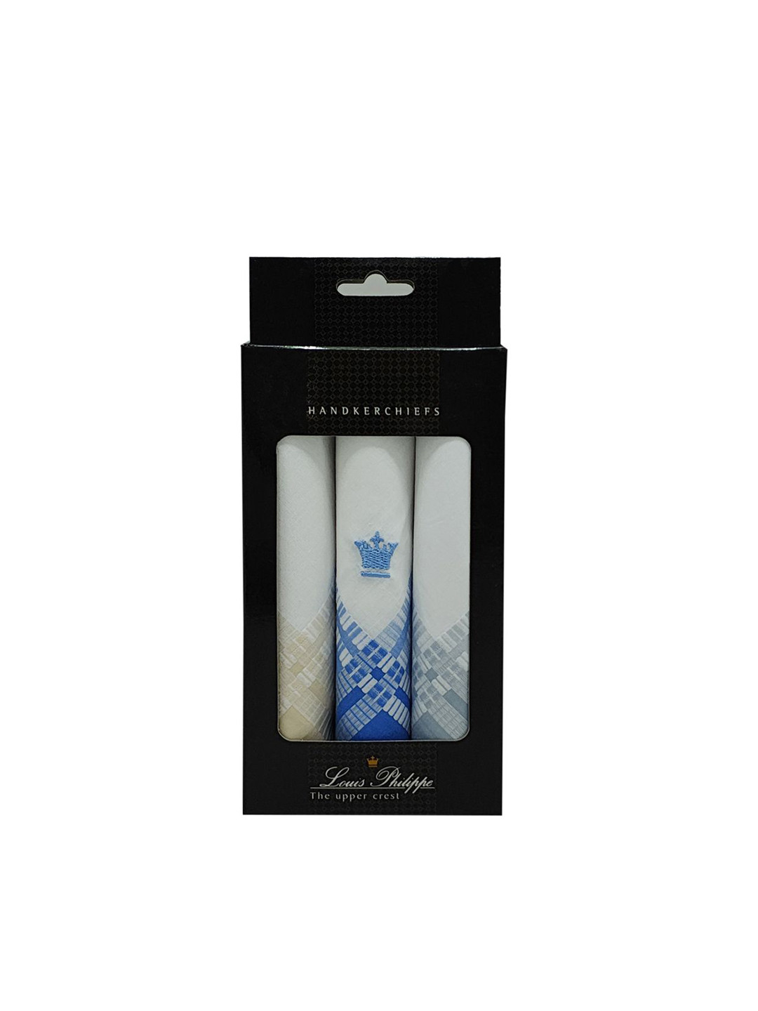 Buy Louis Philippe Men Pack Of 3 Printed Cotton Handkerchief ...