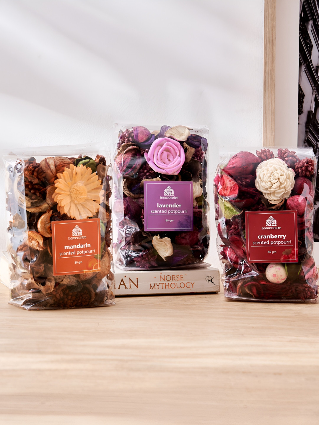 Buy Home Centre Corsica Purple And Red 3 Pieces Potpourri 80g ...