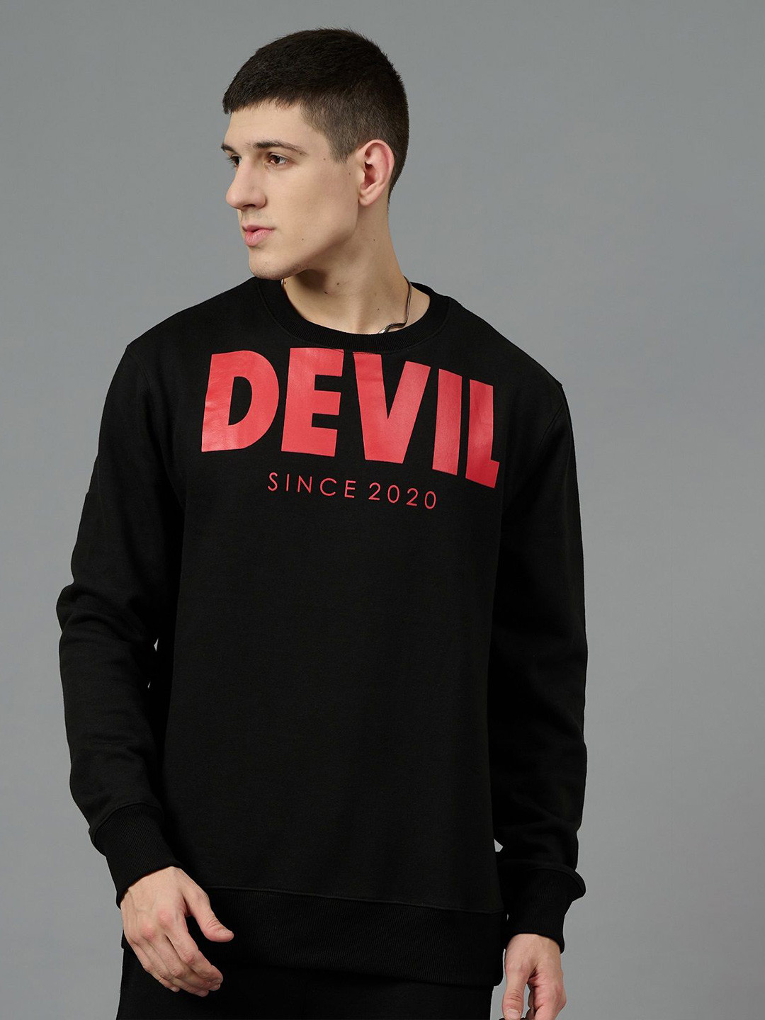 Buy GO DEVIL Men Printed Oversized Sweatshirt - Sweatshirts for Men ...
