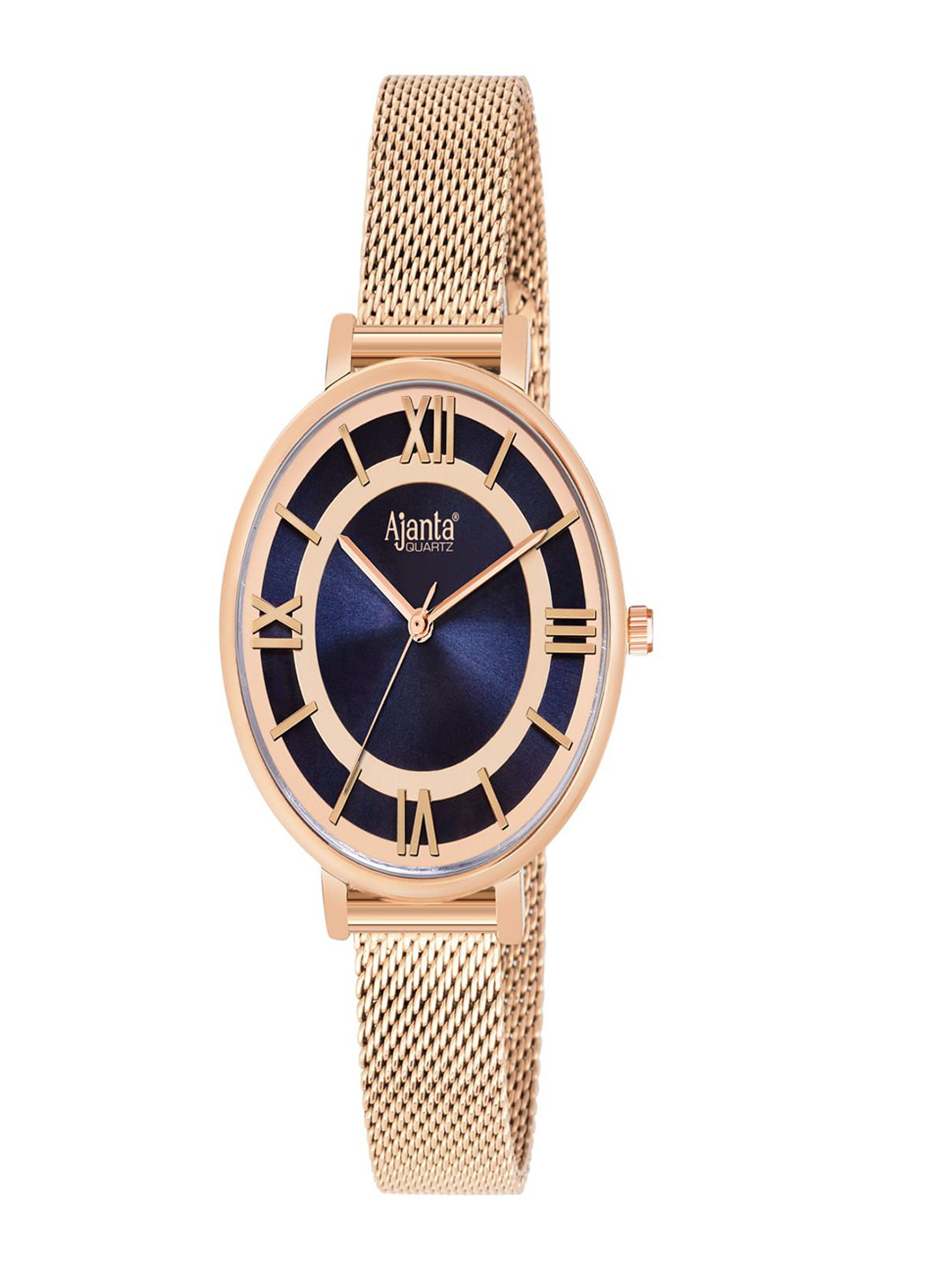 Buy Ajanta Quartz Women Dial & Stainless Steel Straps Analogue Watch ...