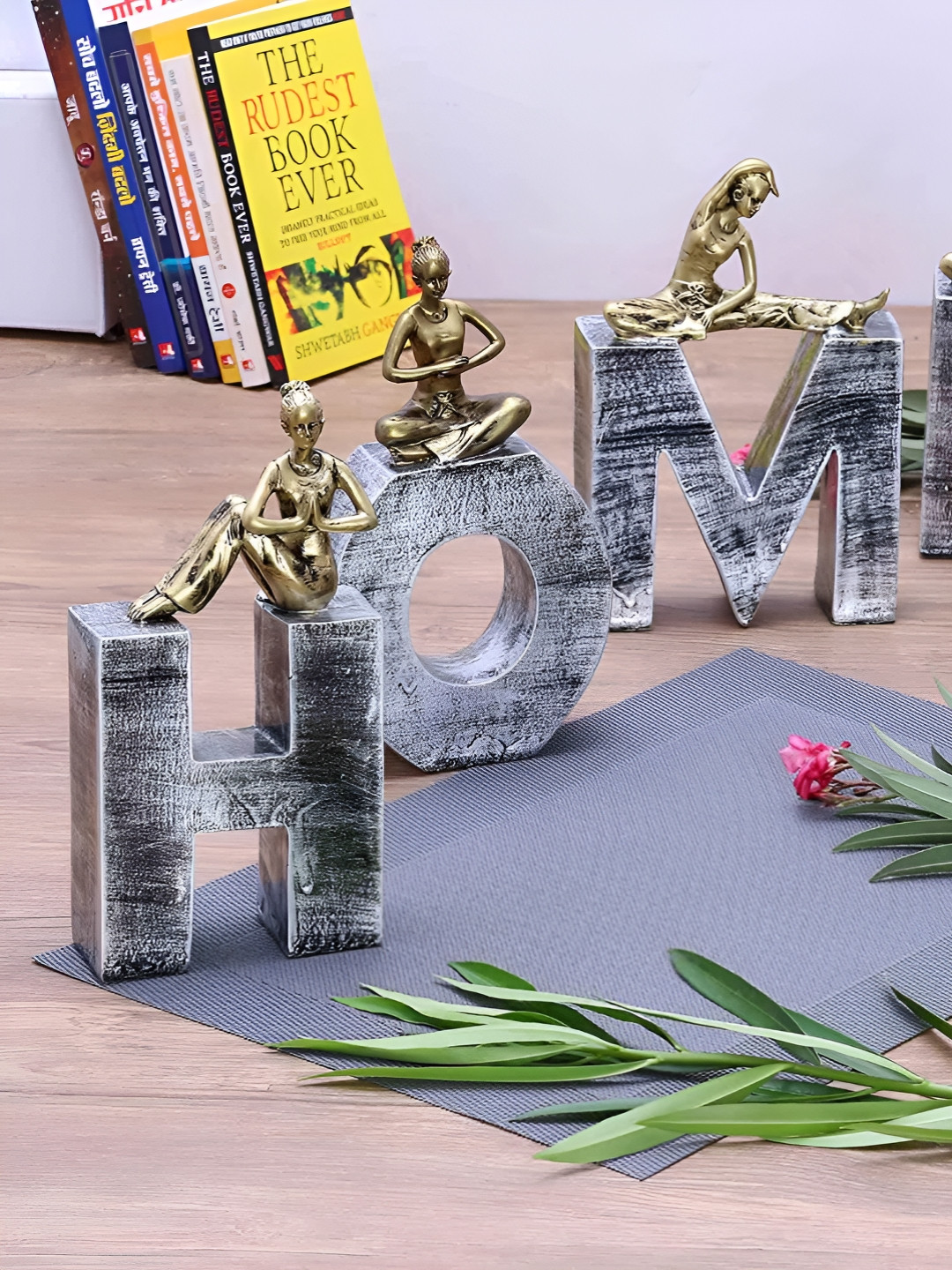 Buy Zart Black & Gold Toned Beautiful Home Statue Showpiece ...