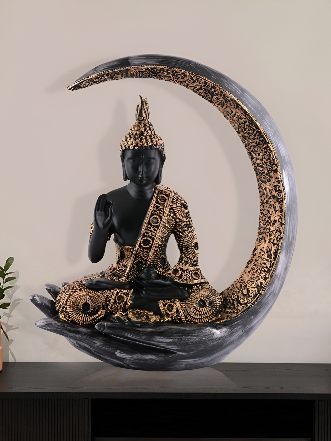 Buy Zart Black Buddha Idol Showpiece - Showpieces for Unisex 31407244 ...