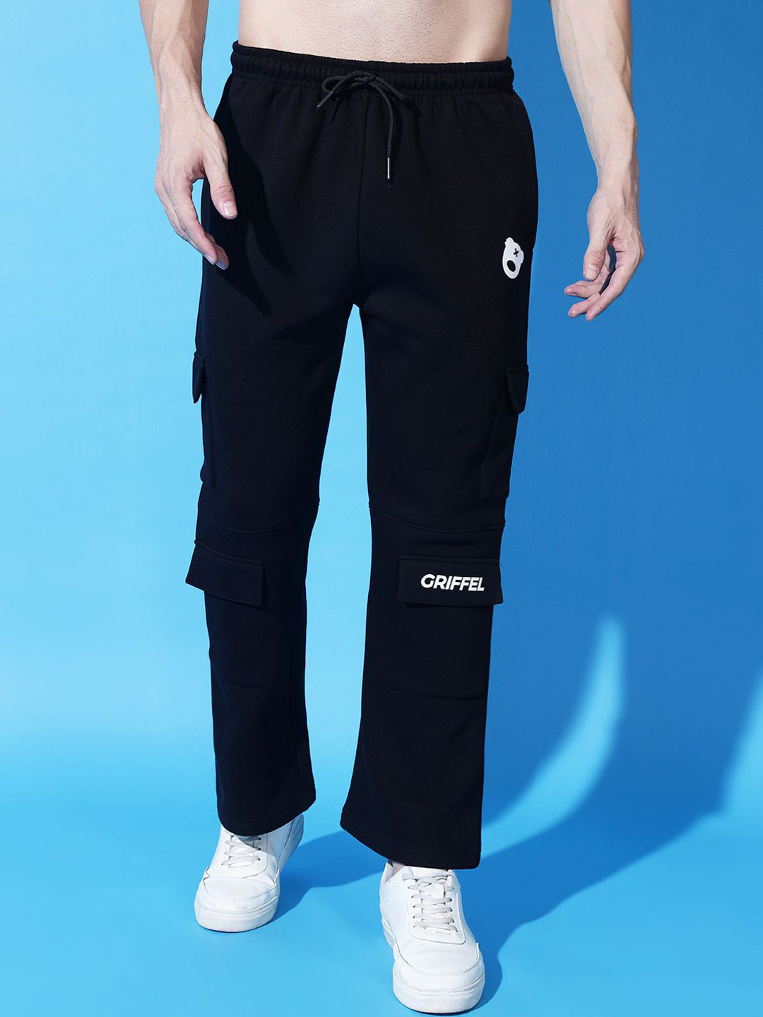 Buy GRIFFEL Men Mid Rise Straight Fit Winter Track Pants - Track Pants ...
