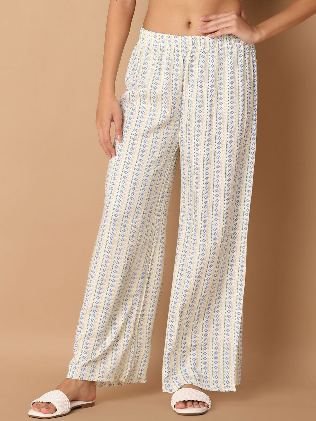 Buy V Mart Women Printed Ethnic Motifs Ethnic Palazzos - Palazzos for ...