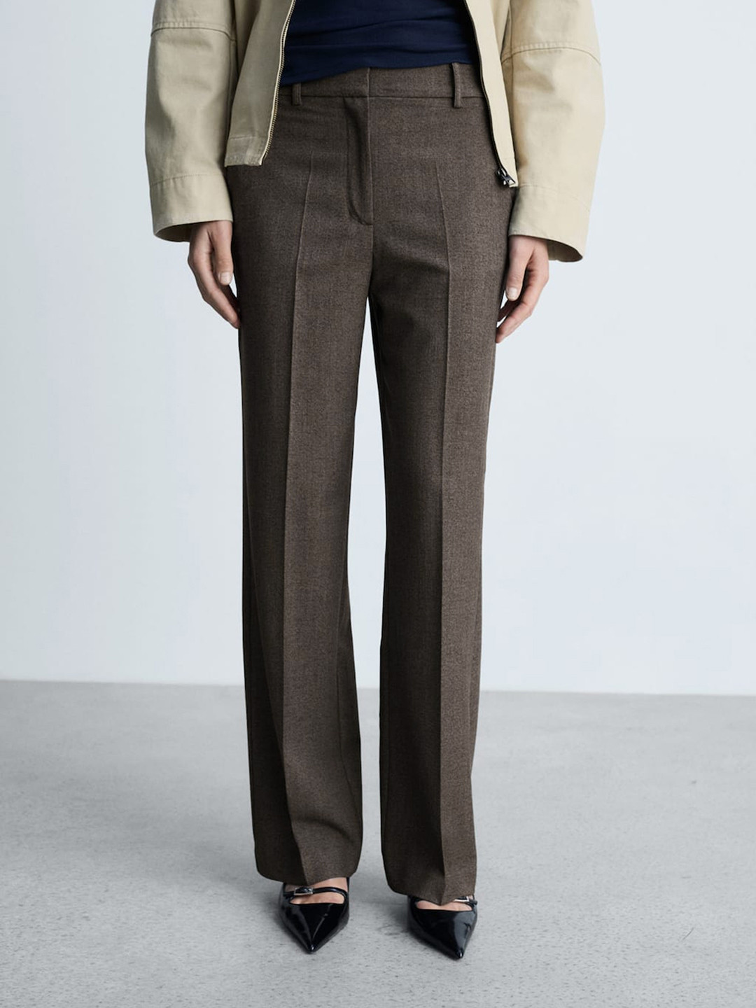 Buy MANGO Women Trousers - Trousers for Women 31238795 | Myntra