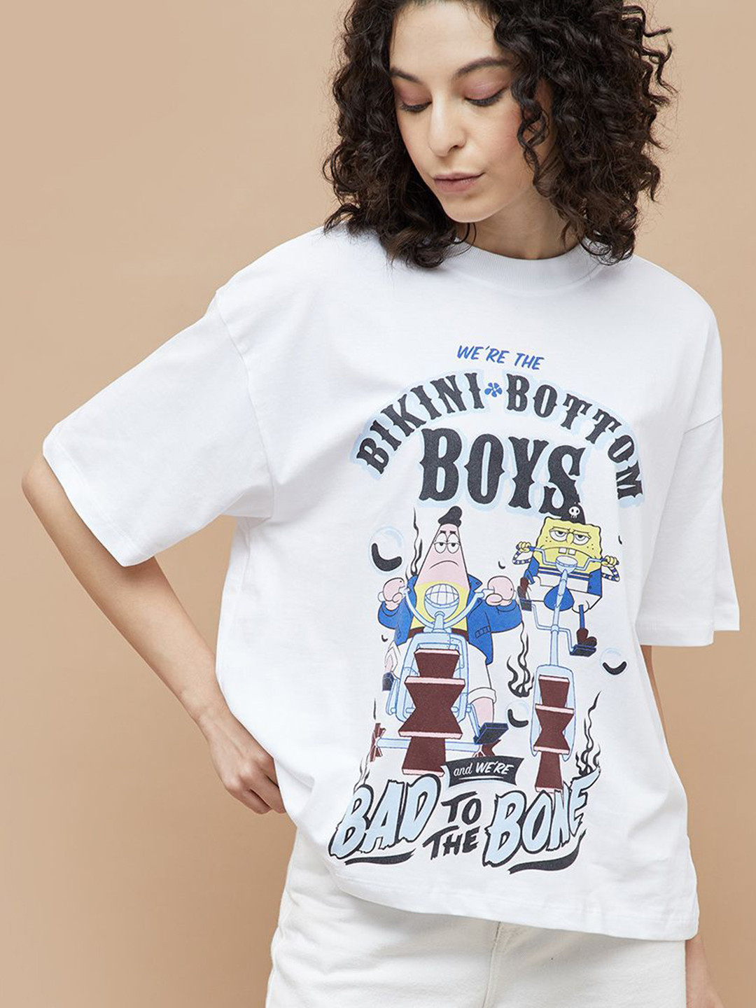 Buy Ginger By Lifestyle Women Spongebob Squarepants T Shirt - Tshirts ...