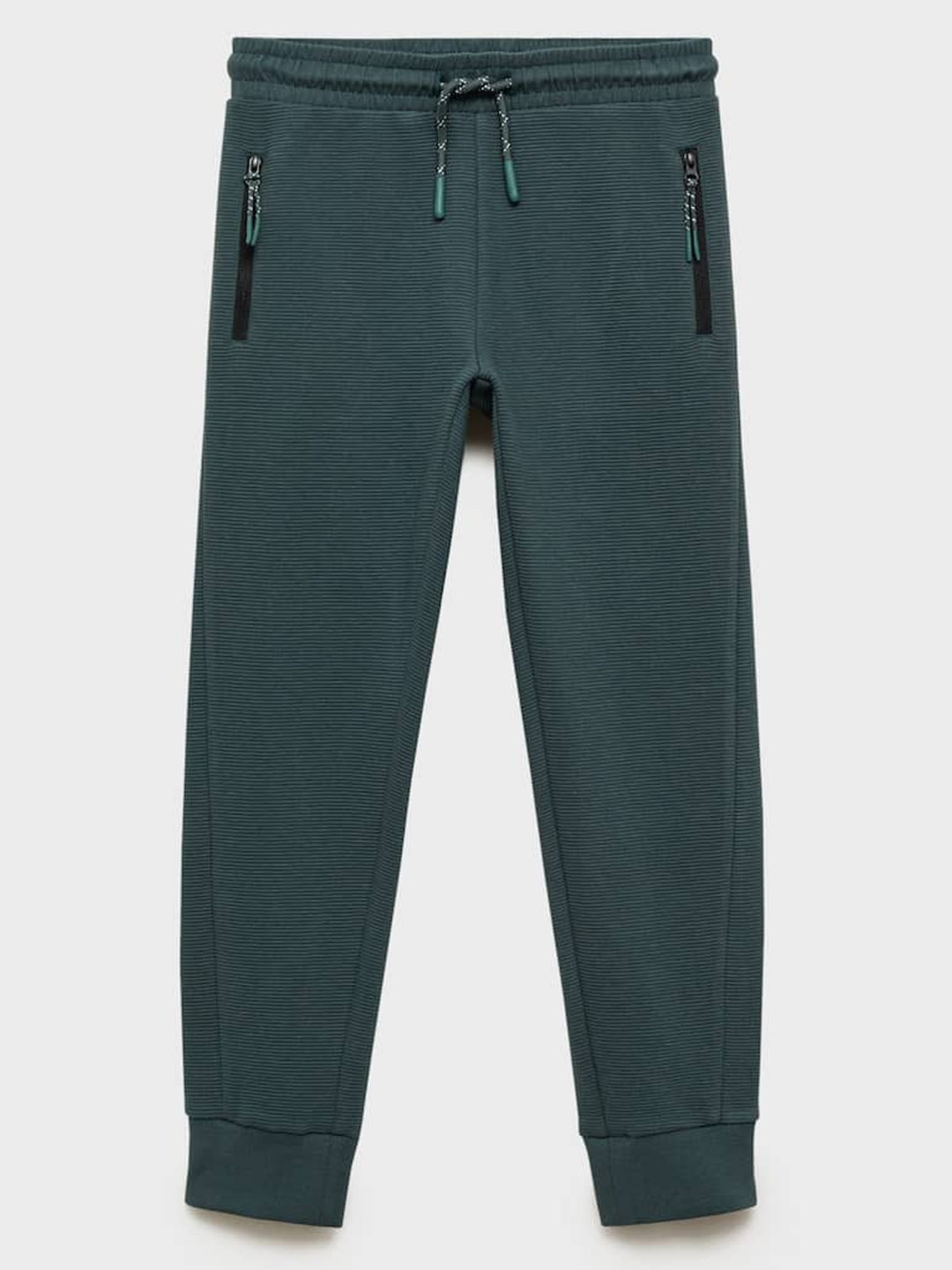 Buy Mango Kids Boys Pure Cotton Textured Joggers - Trousers for Boys ...