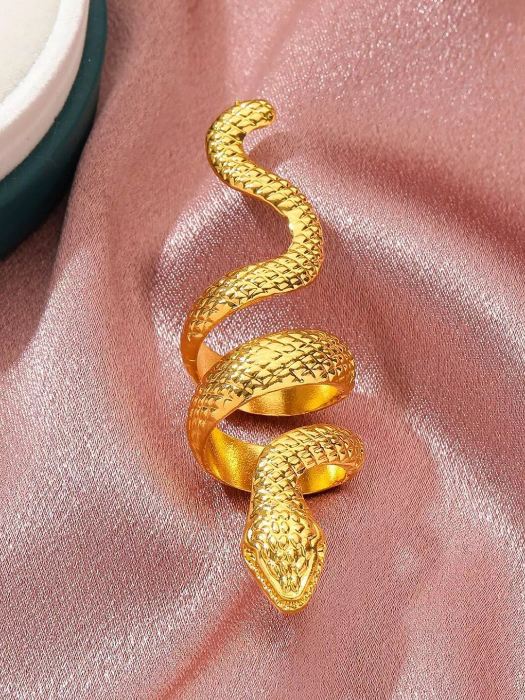 Buy YU FASHIONS Gold Plated Snake Finger Ring - Ring for Women 31430237 ...