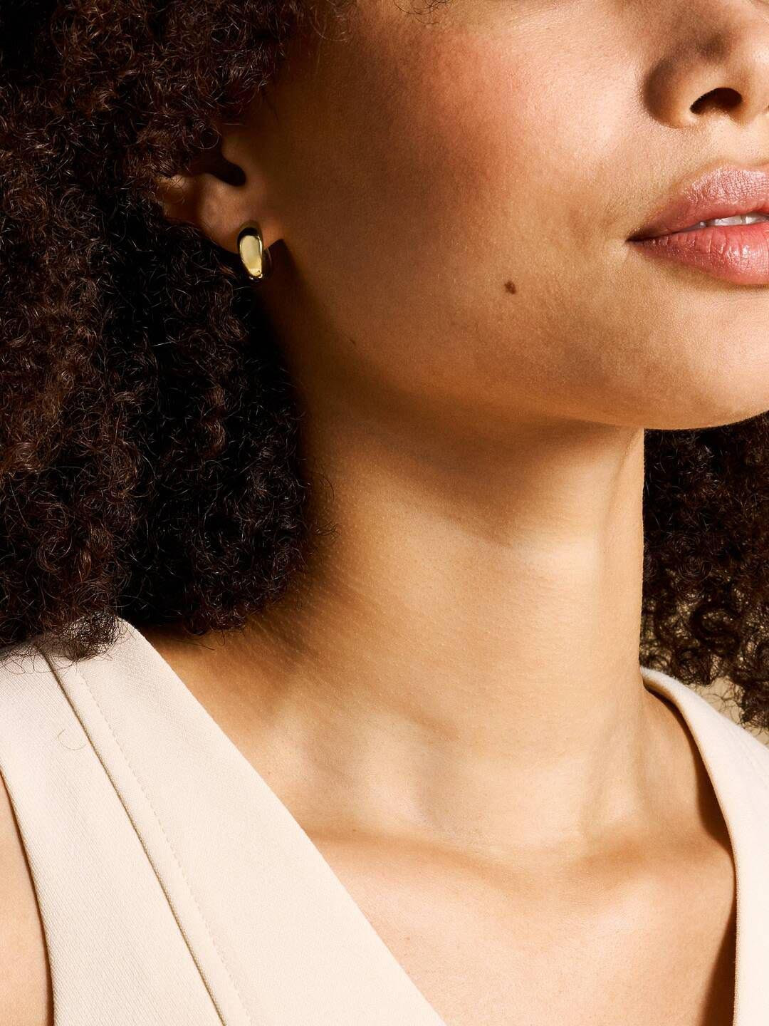 Buy Fossil Stainless Steel Circular Hoop Earrings - Earrings for Women ...