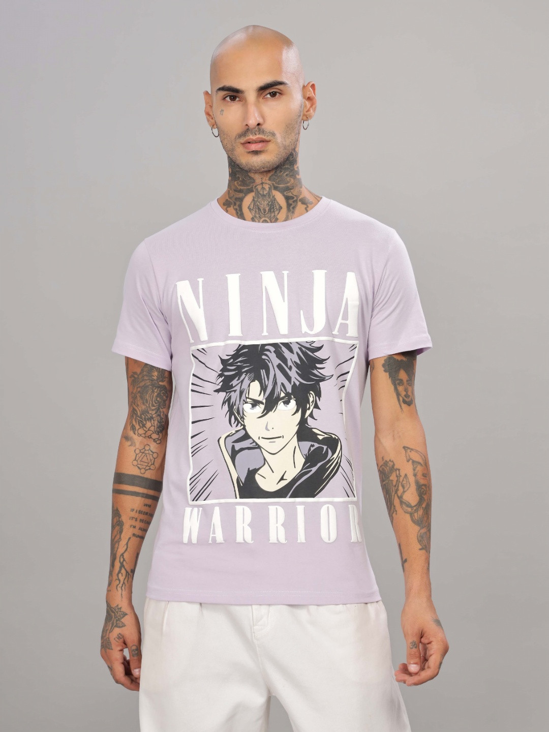 Buy TOMHIDDLE Graphic Anime Printed Round Neck Cotton Ninja Hattori T ...