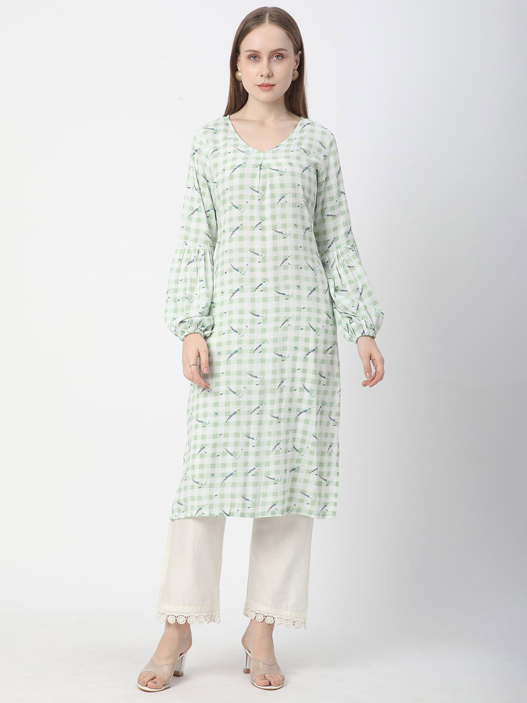 Buy R&B Floral Printed Straight Kurta - Kurtas for Women 31449131 | Myntra