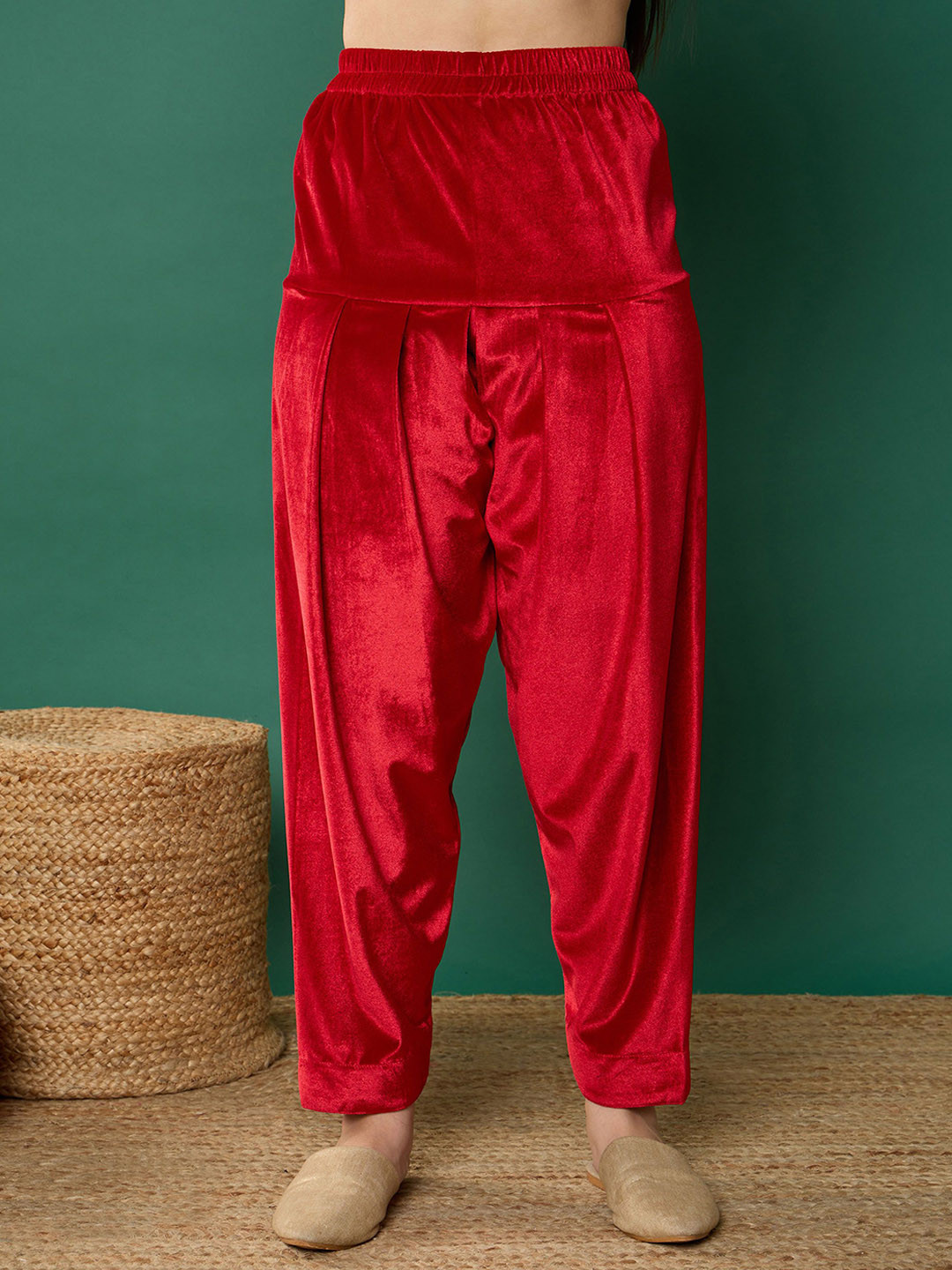 Buy Noh.Voh SASSAFRAS Kids Girls Pleated Trousers - Trousers for Girls ...