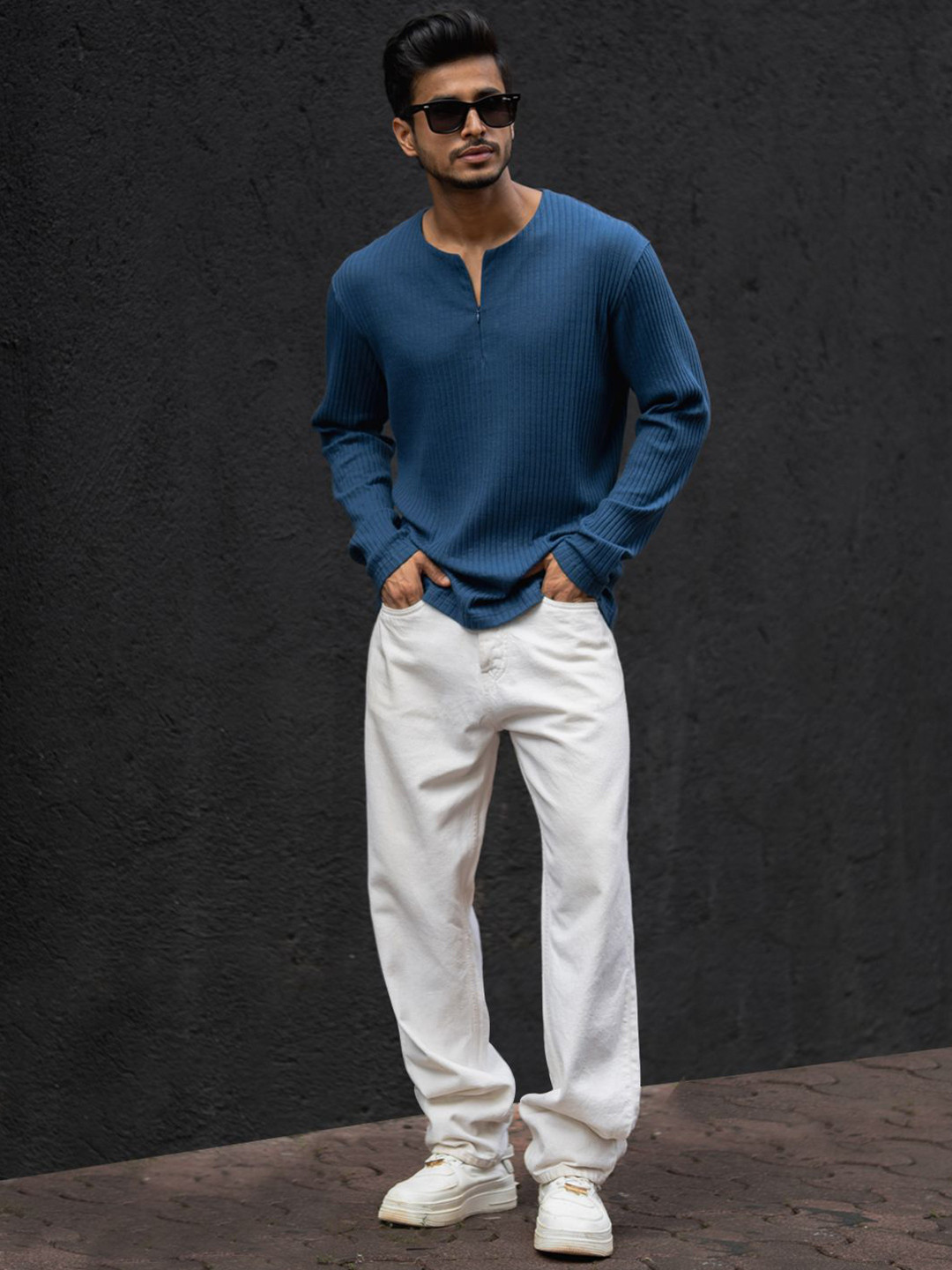 Buy Powerlook Men Solid Round Neck Cotton T Shirt - Tshirts for Men ...