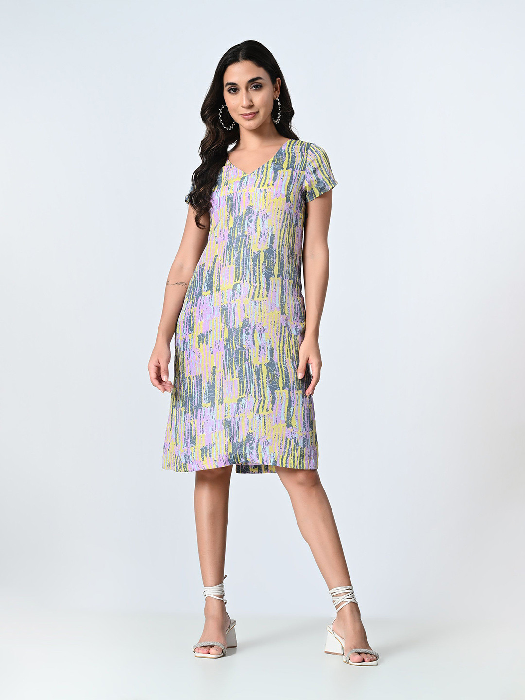 Buy ALL WAYS YOU Women Abstract Printed Sheath Dress - Dresses for ...