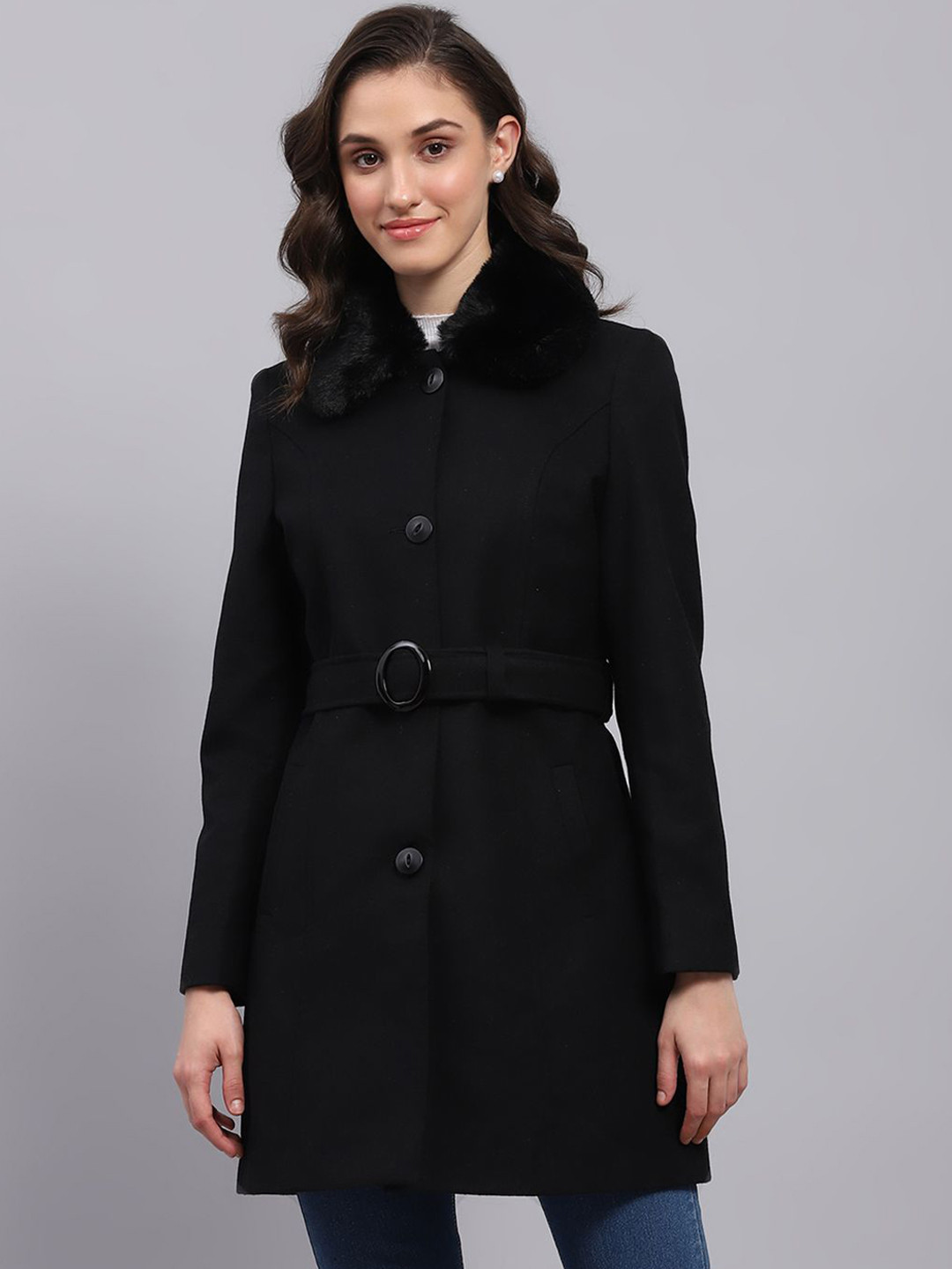 Buy Monte Carlo Women Single Breasted Overcoats - Coats for Women ...