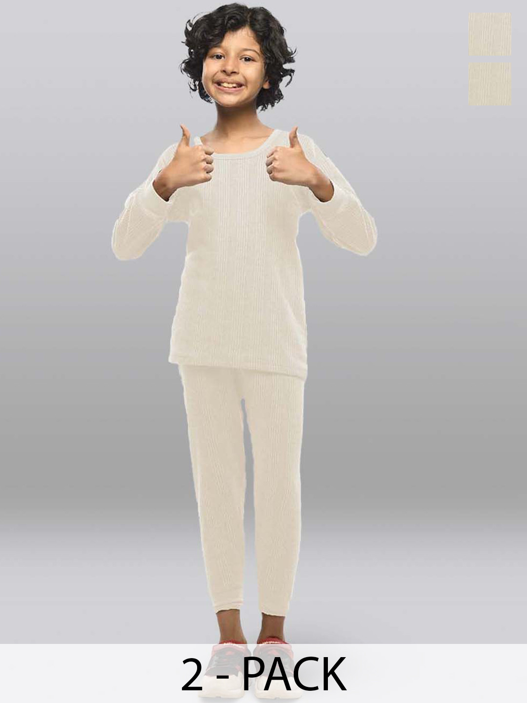 Buy INFERNO Kids Pack Of 2 Thermal Sets - Thermal Set for Unisex Kids ...