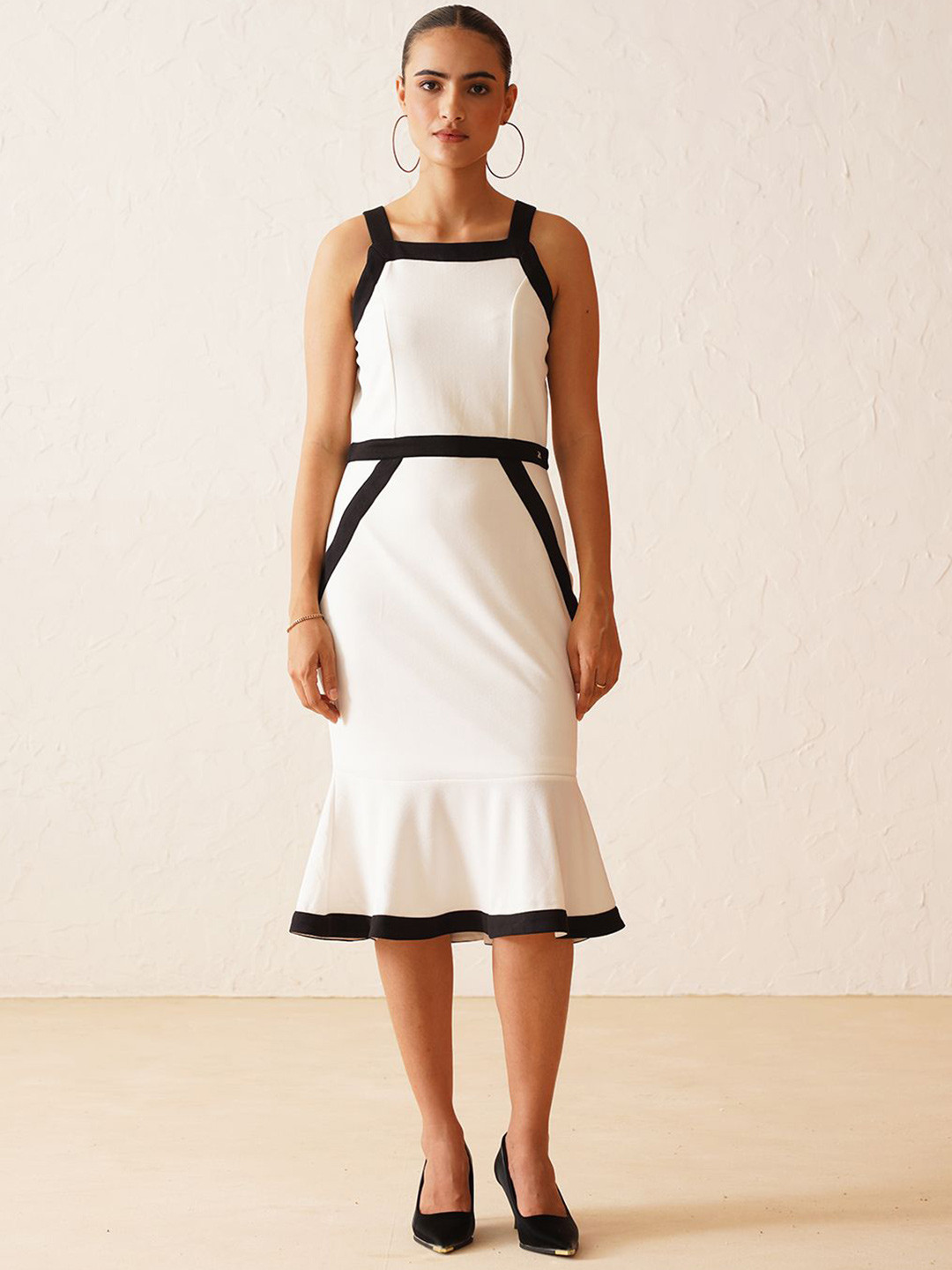 Buy Beatnik Women Colourblocked Sheath Midi Dress - Dresses for Women ...