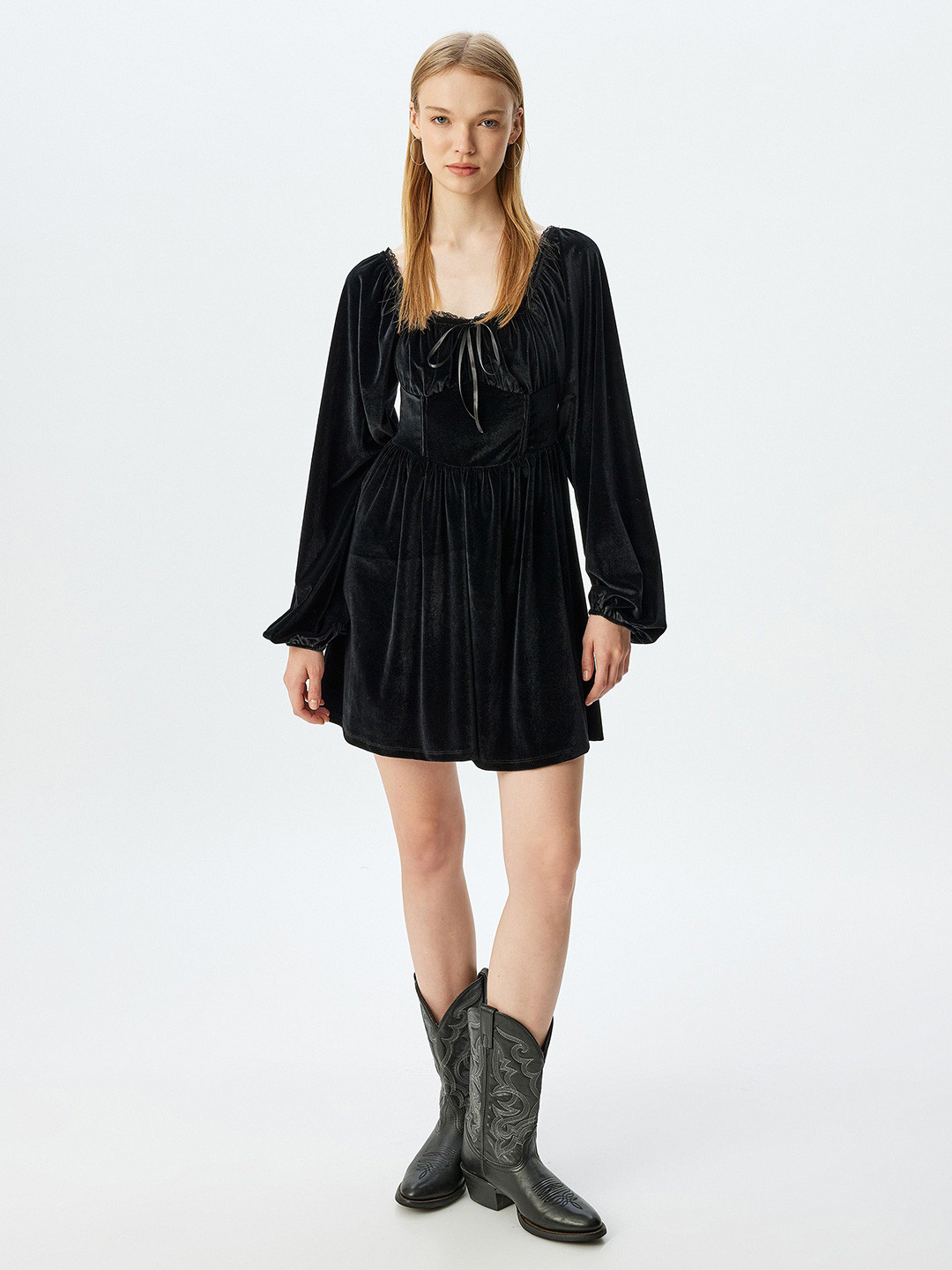 Buy Koton Women Gathered Fit And Flare Dress - Dresses for Women ...