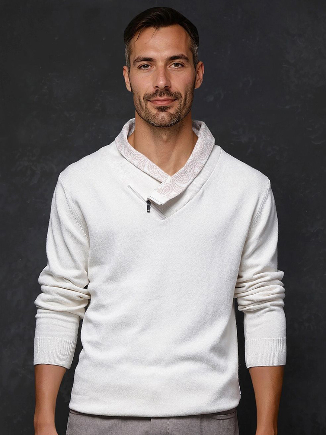 Buy RARE RABBIT Men V Neck Cotton Pullover Sweaters - Sweaters for Men ...